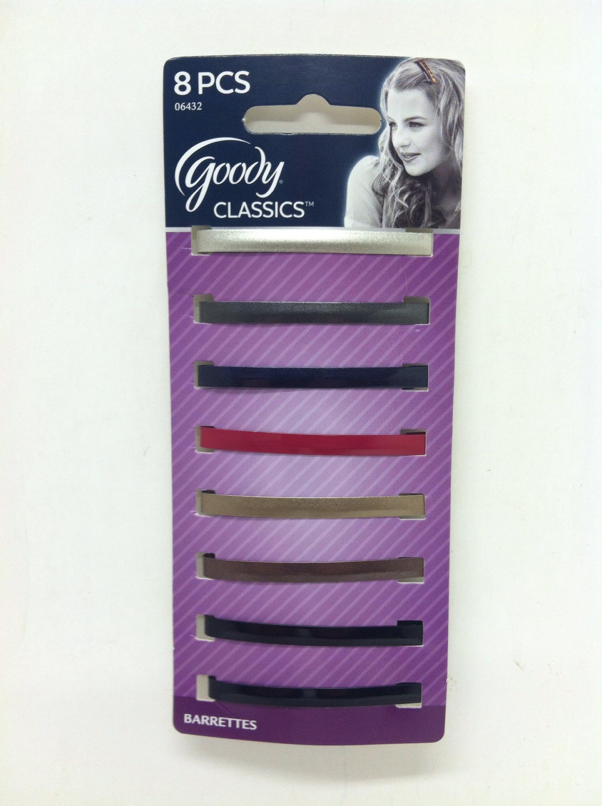 Amazon.com : Goody Metal Hair Barrettes Clips - 3 Count, Assorted ...