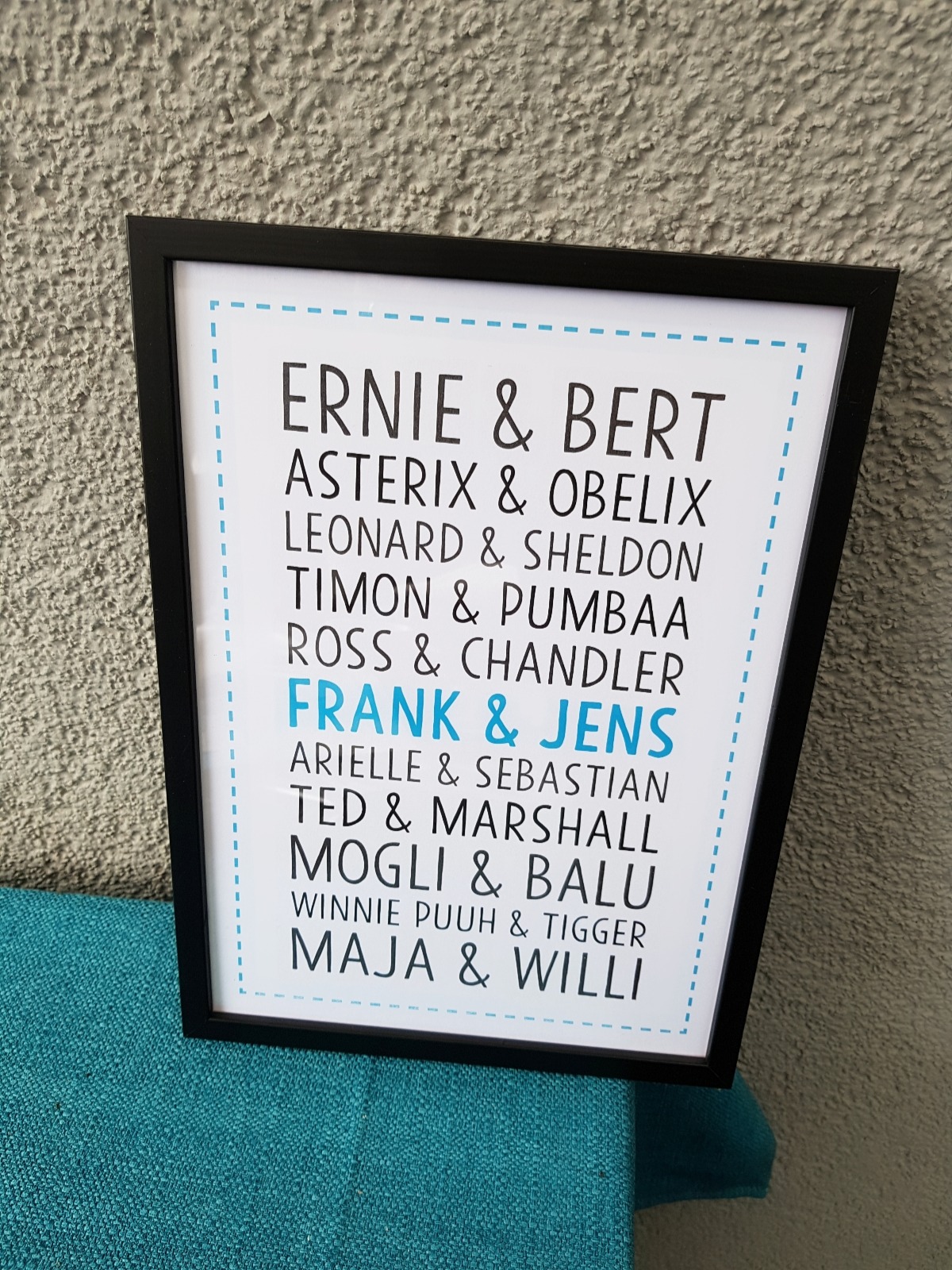 OWLBOOK DU & ICH beste Freunde Bild mit Namen personalisiert optional ...