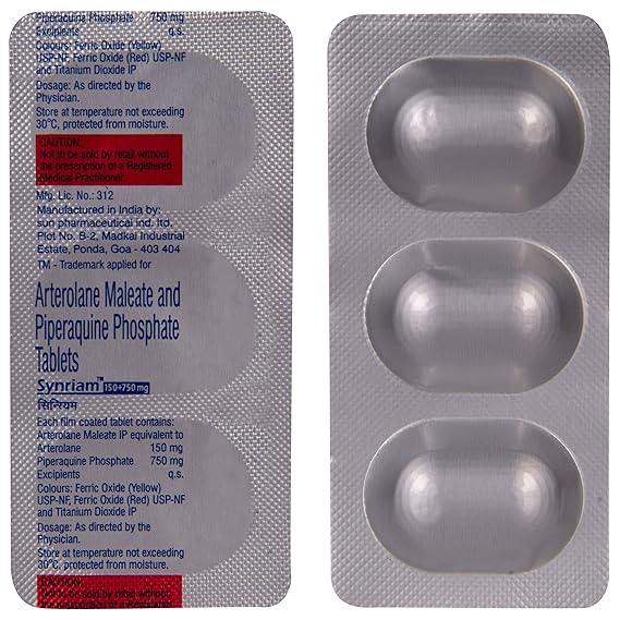 Synriam 150+750mg - Strip of 3 Tablets : Amazon.in: Health & Personal Care