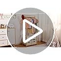 Amazon.com: Vilaxing Kids Clothing Rack Bamboo with 2 Storage Baskets and 2 Adjustable Hanging ...