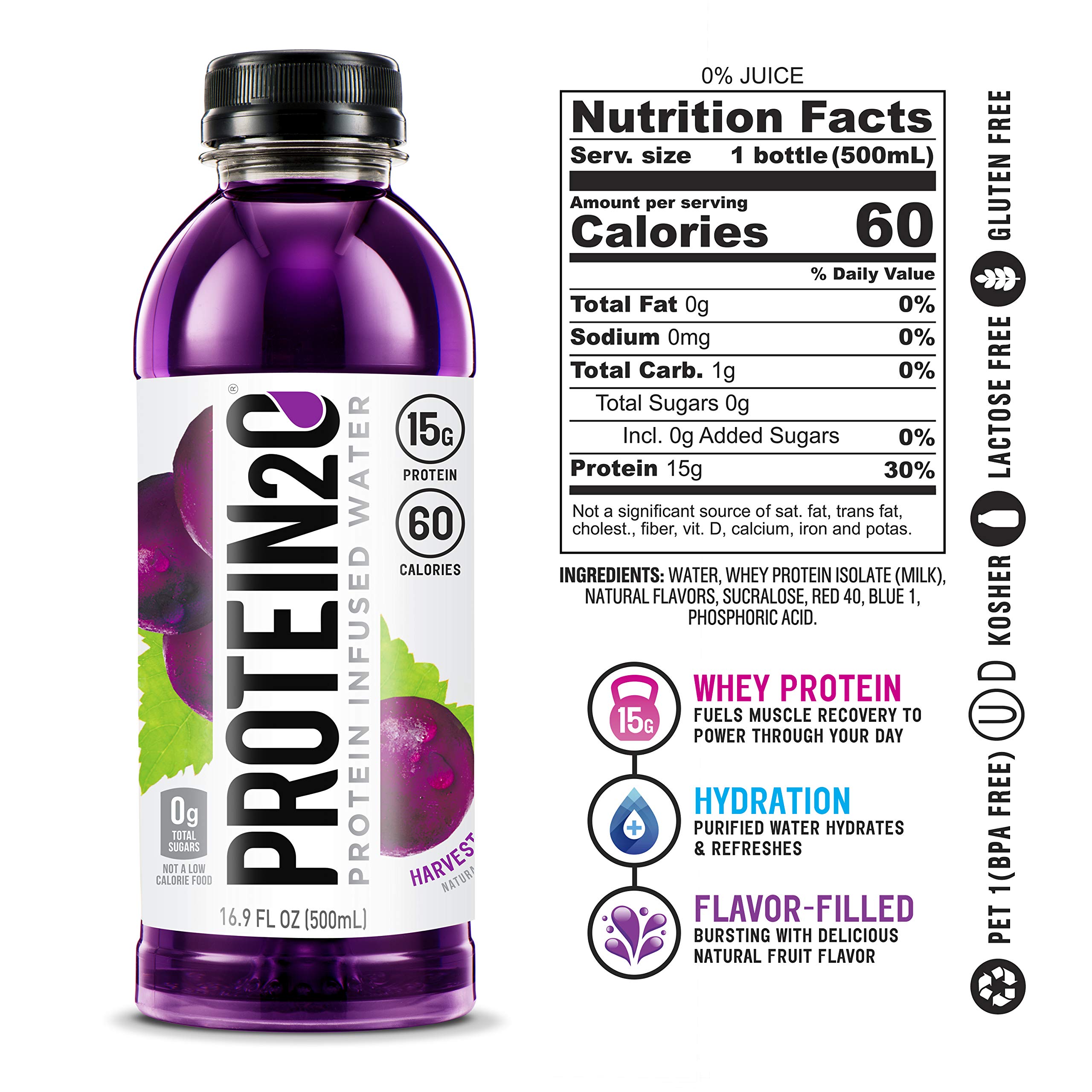 Snapklik.com : Protein2o 15g Whey Protein Isolate Infused Water, Ready ...