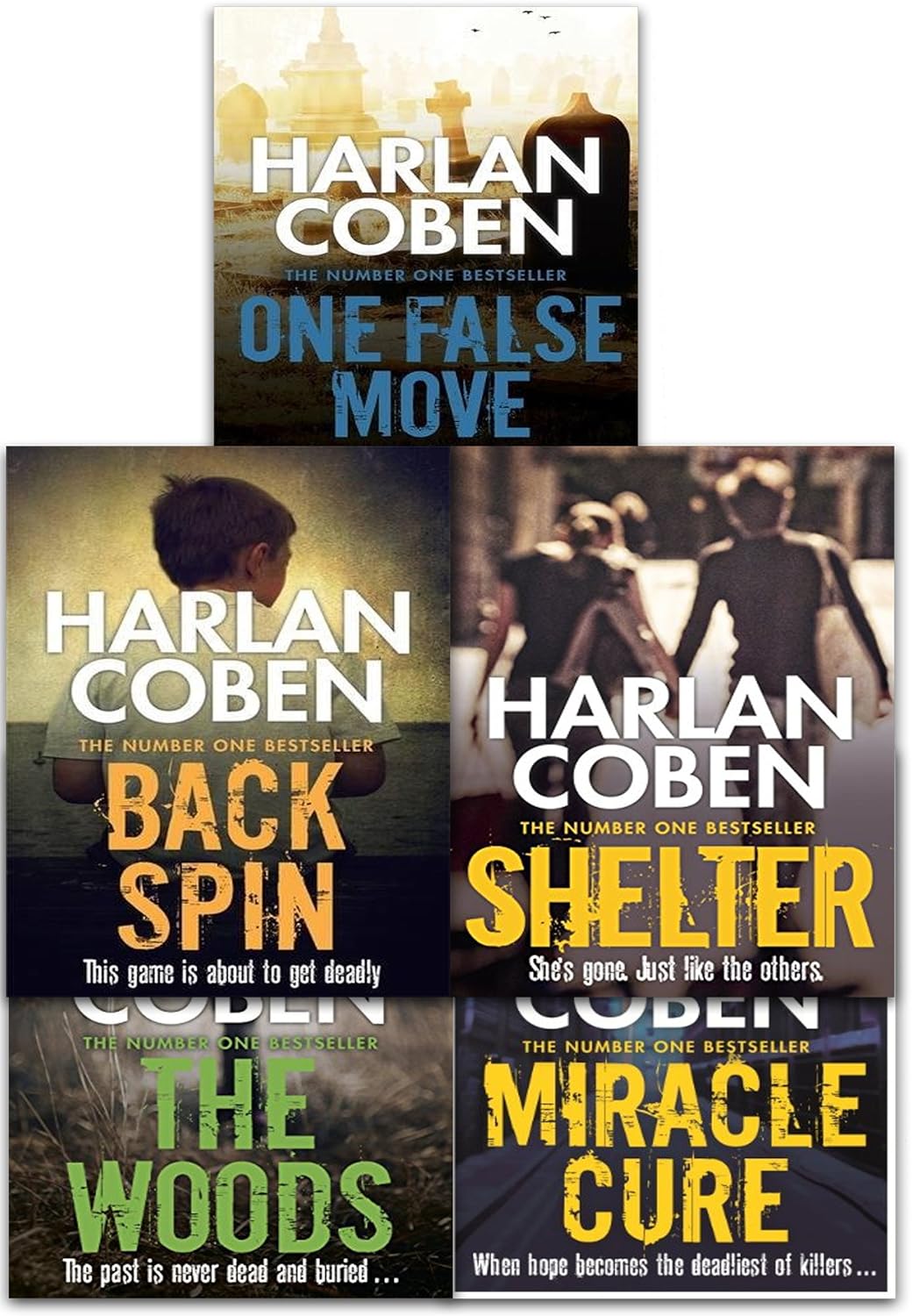 Harlan Coben Myron Bolitar Collection 5 Books Set (Back Spin, One False ...