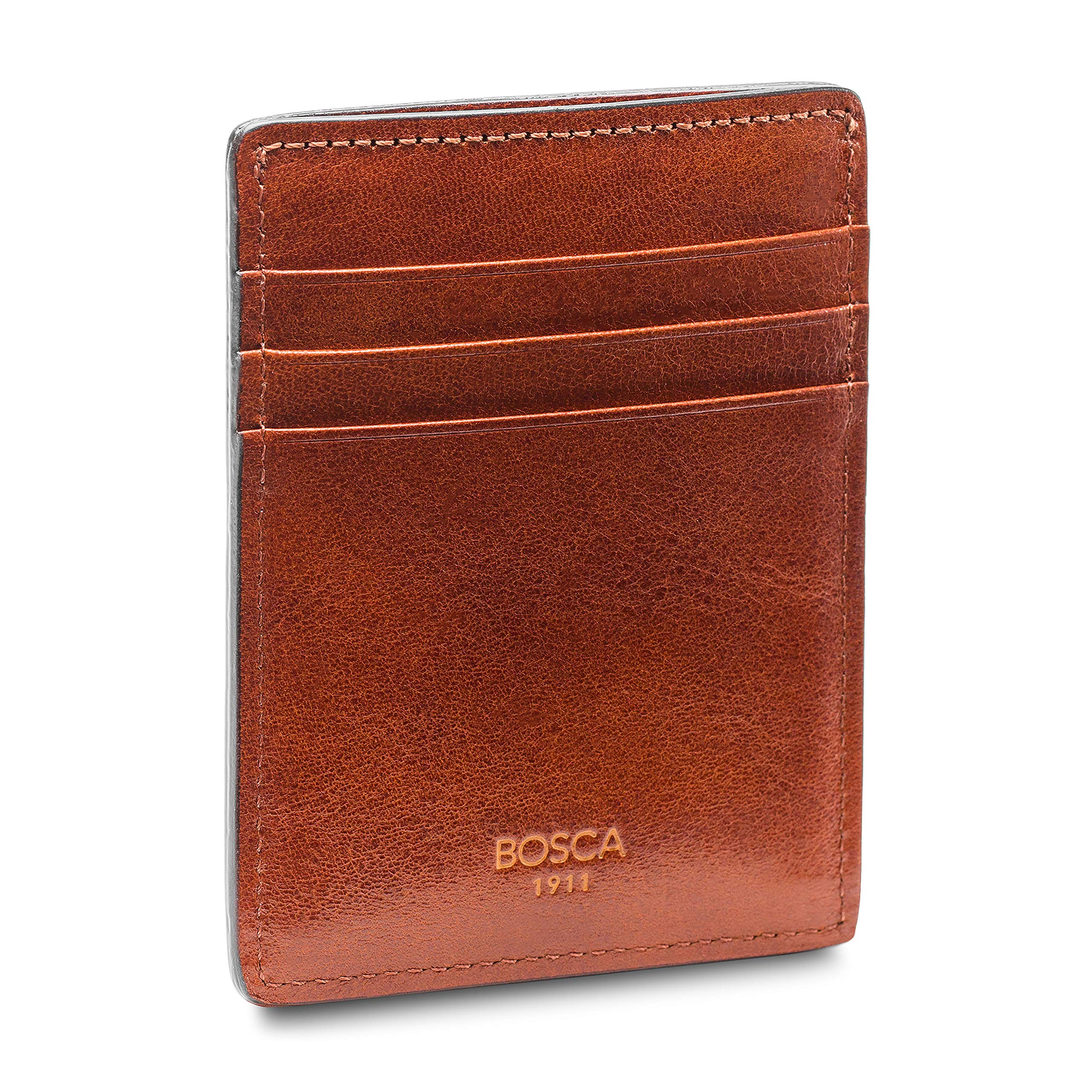 Bosca Card Case Amber
