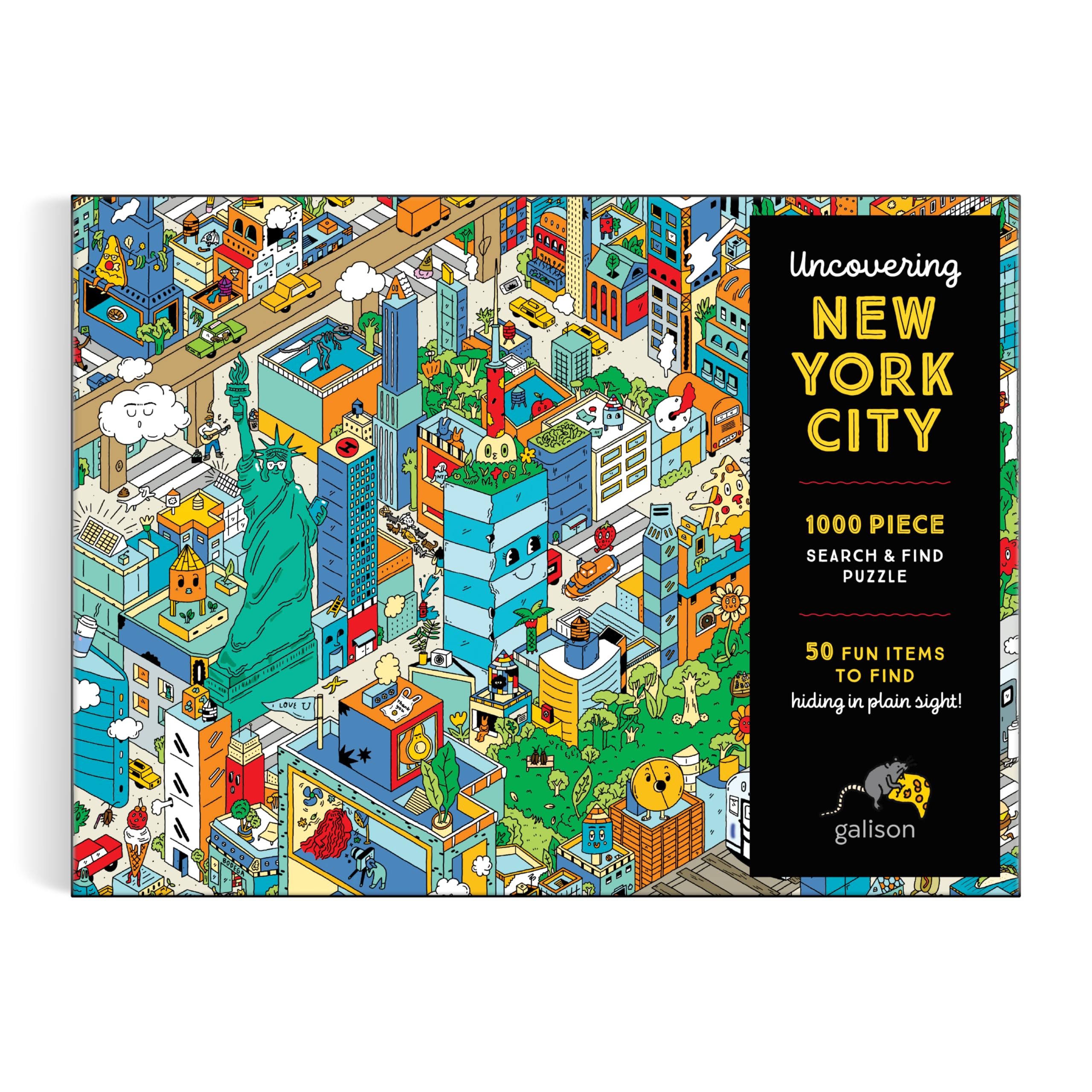 Amazon.com: Galison Uncovering NYC – Hyesu Lee 1000 Piece Puzzle ...