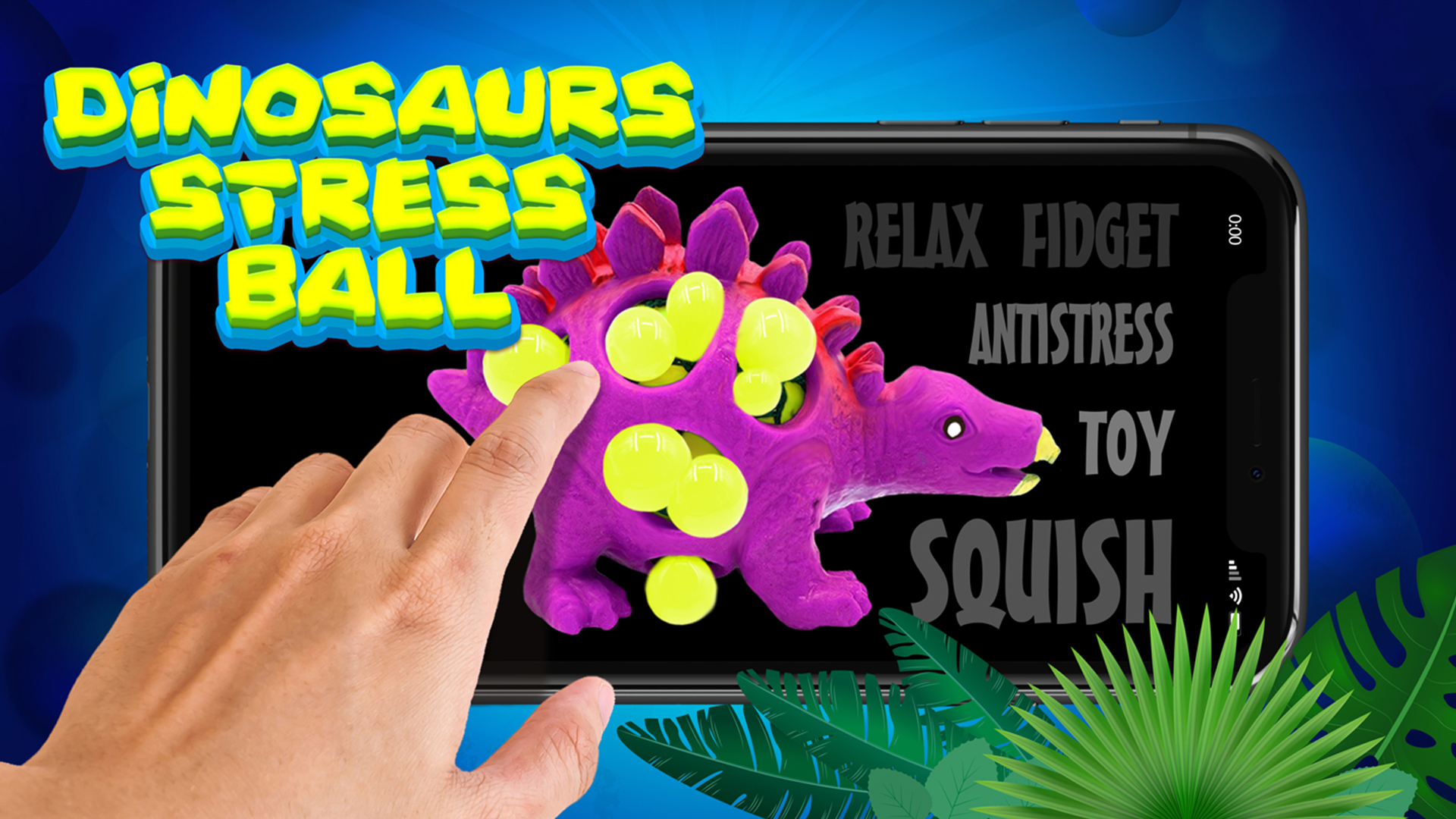 Dinosaur Squeeze Stress Ball - Squishy Fidget Toy - App on Amazon Appstore