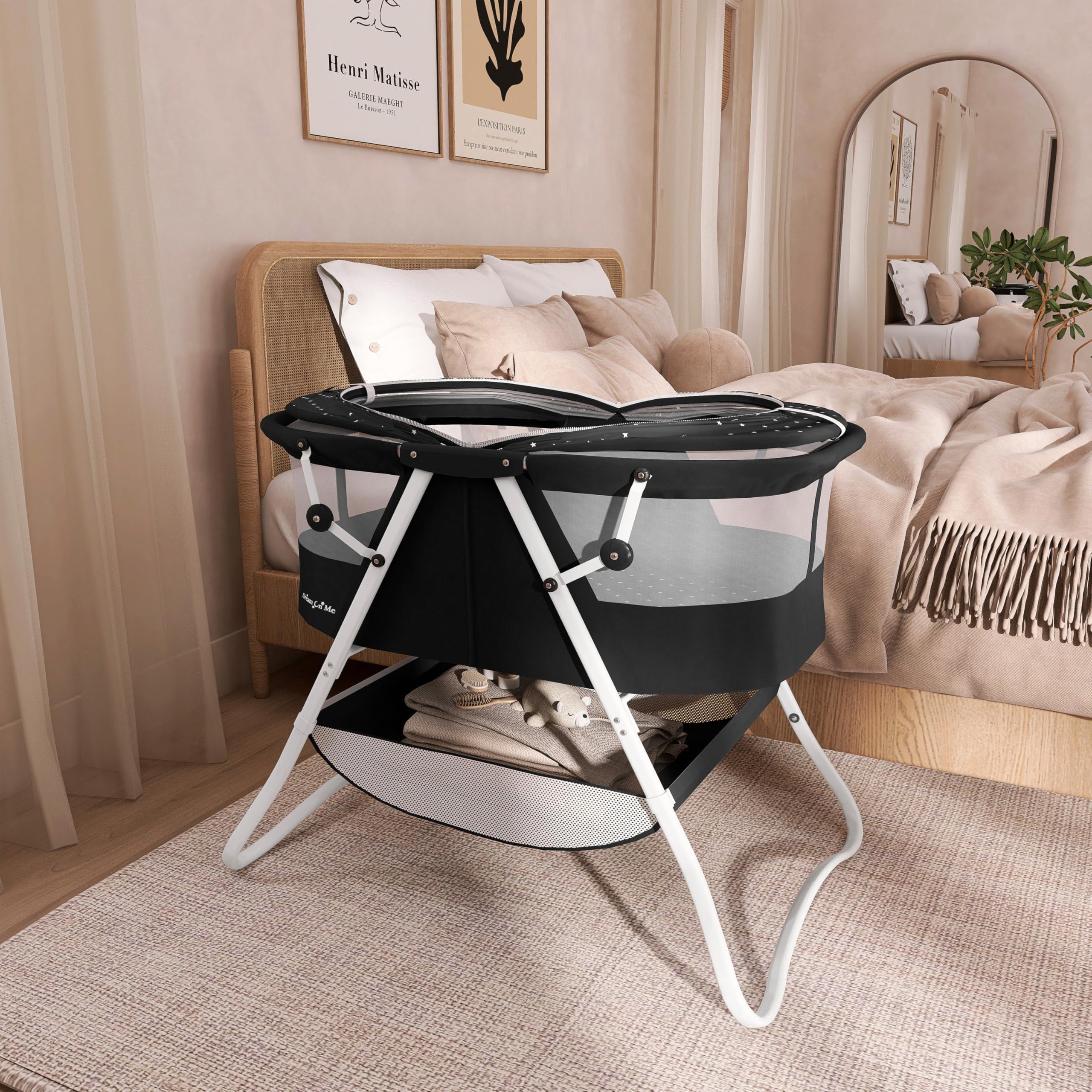 Snapklik.com : Dream On Me Karley Bassinet In Onyx, Lightweight ...