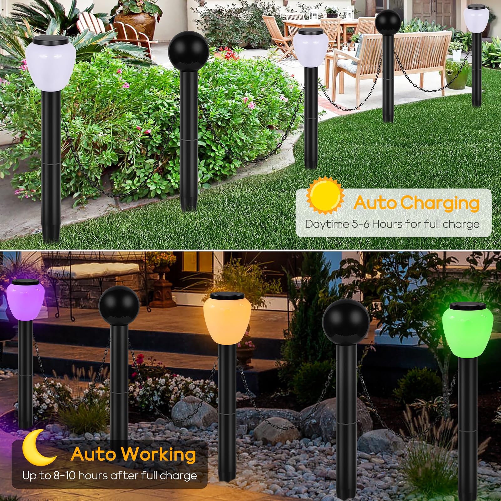 Chain Link Solar Lights