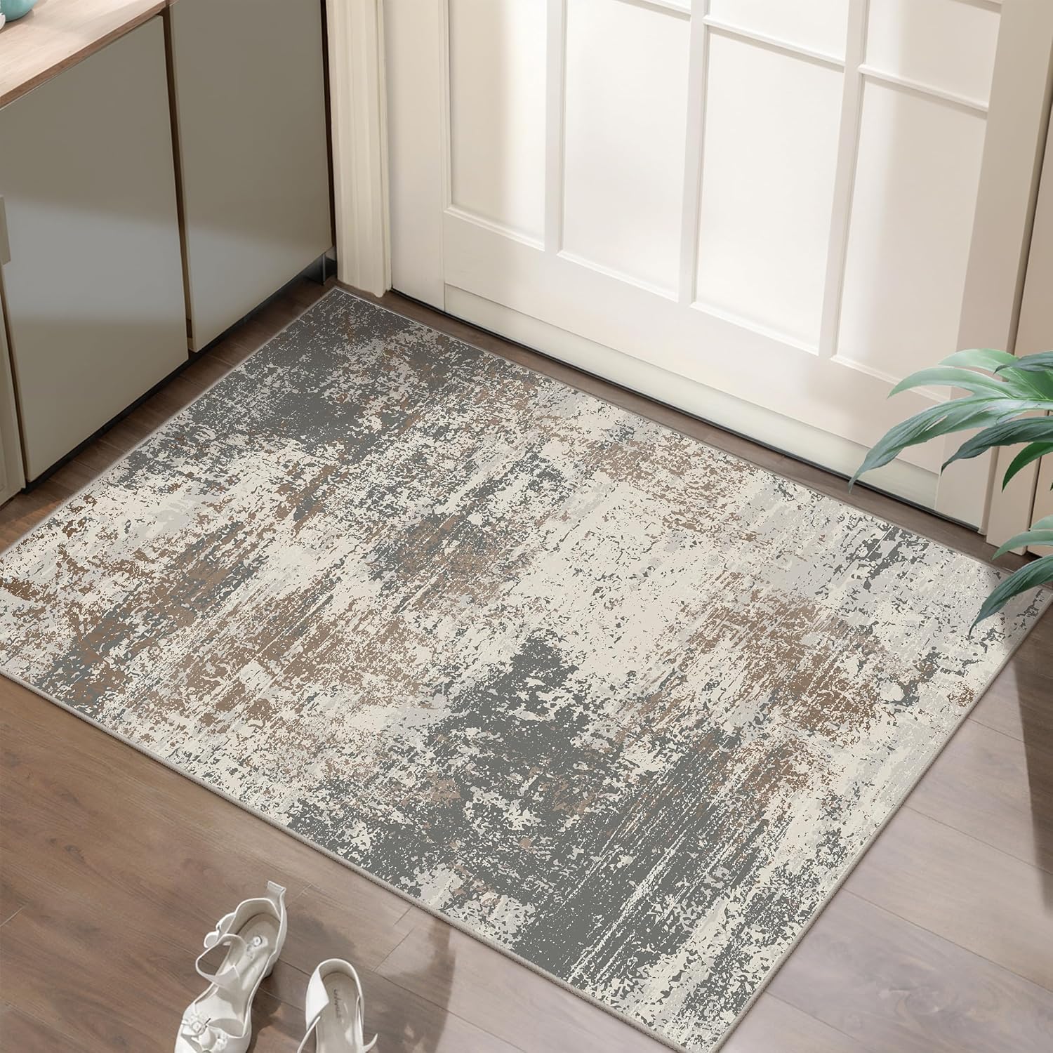 Amazon.com: Ciicool Modern Abstract Area Rug 2x3 Washable Small ...