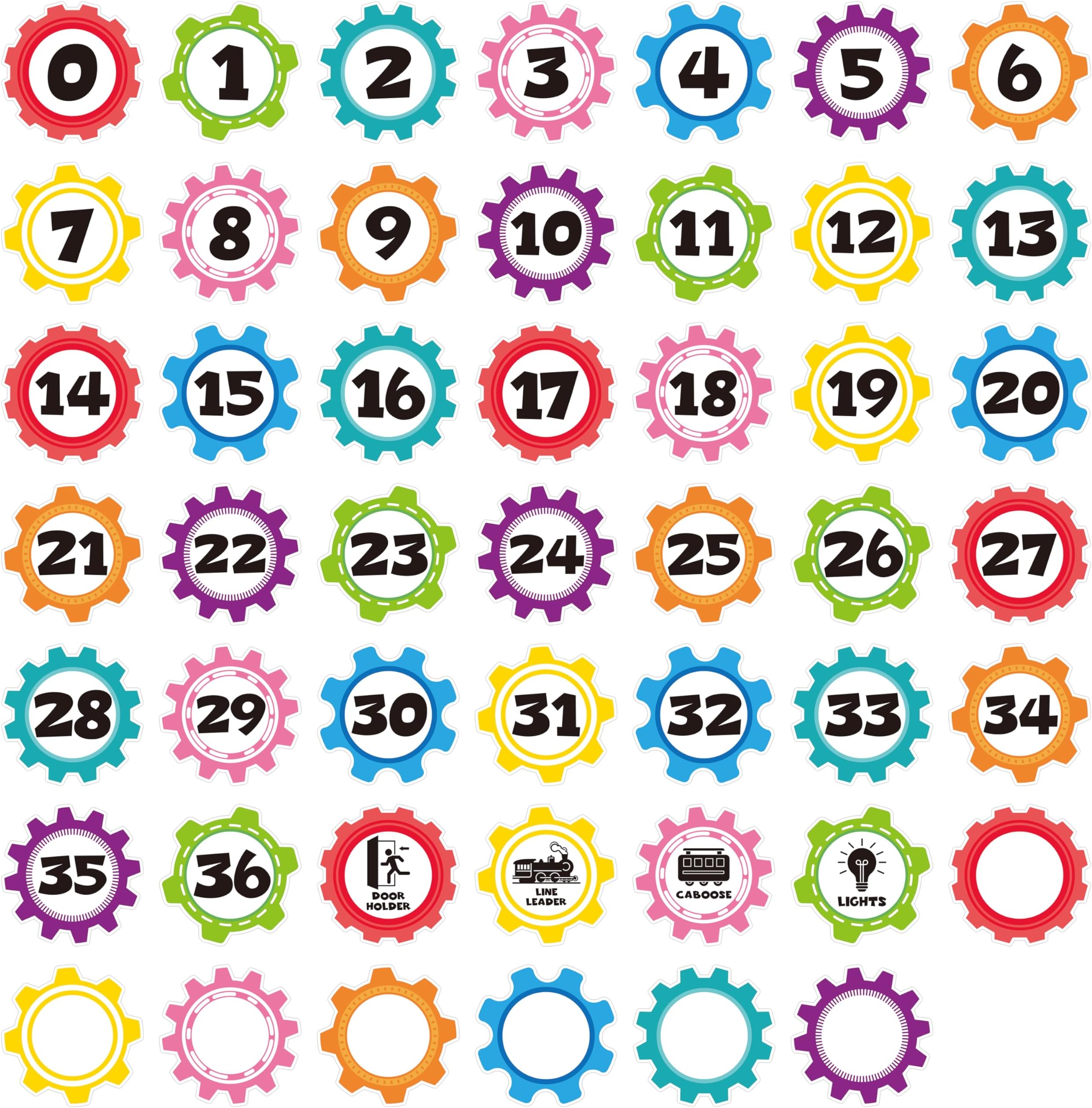 Amazon.com : PETCEE 36PCS Number Spot Markers Stickers 4" Line up Spots ...