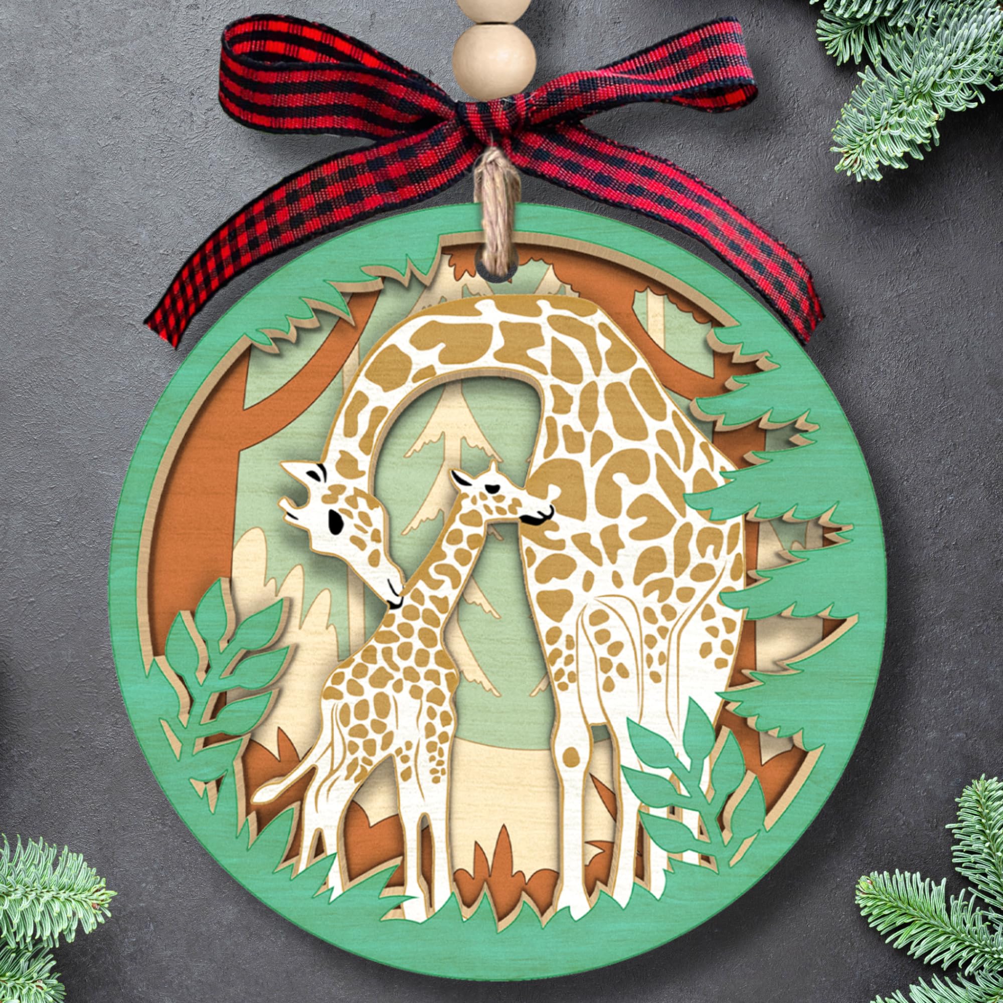 Amazon.com: Giraffe Ornament - Giraffe Christmas Ornament - Giraffe ...