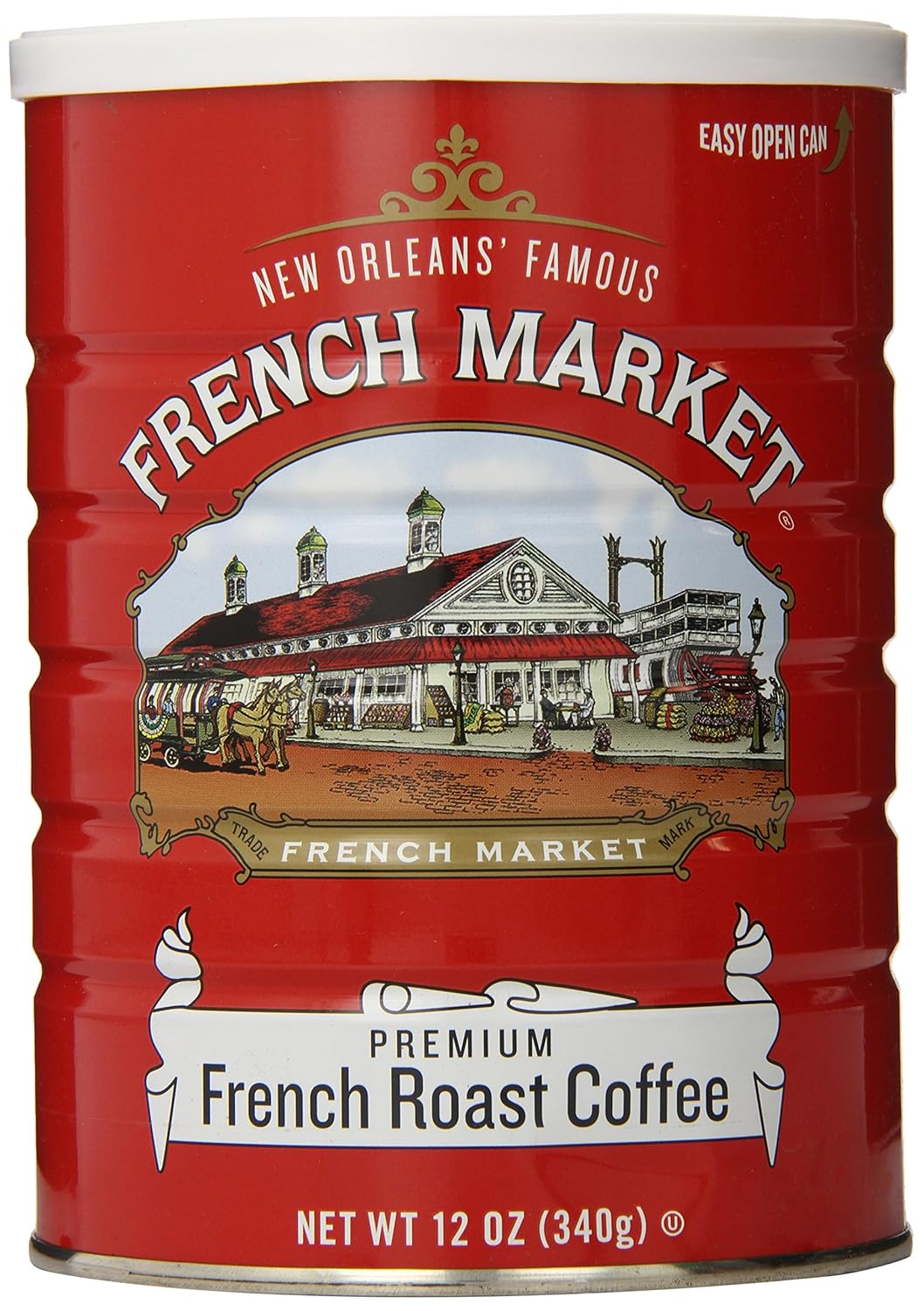Amazon.com: French Market French Roast Medium-Dark Roast Ground Coffee ...
