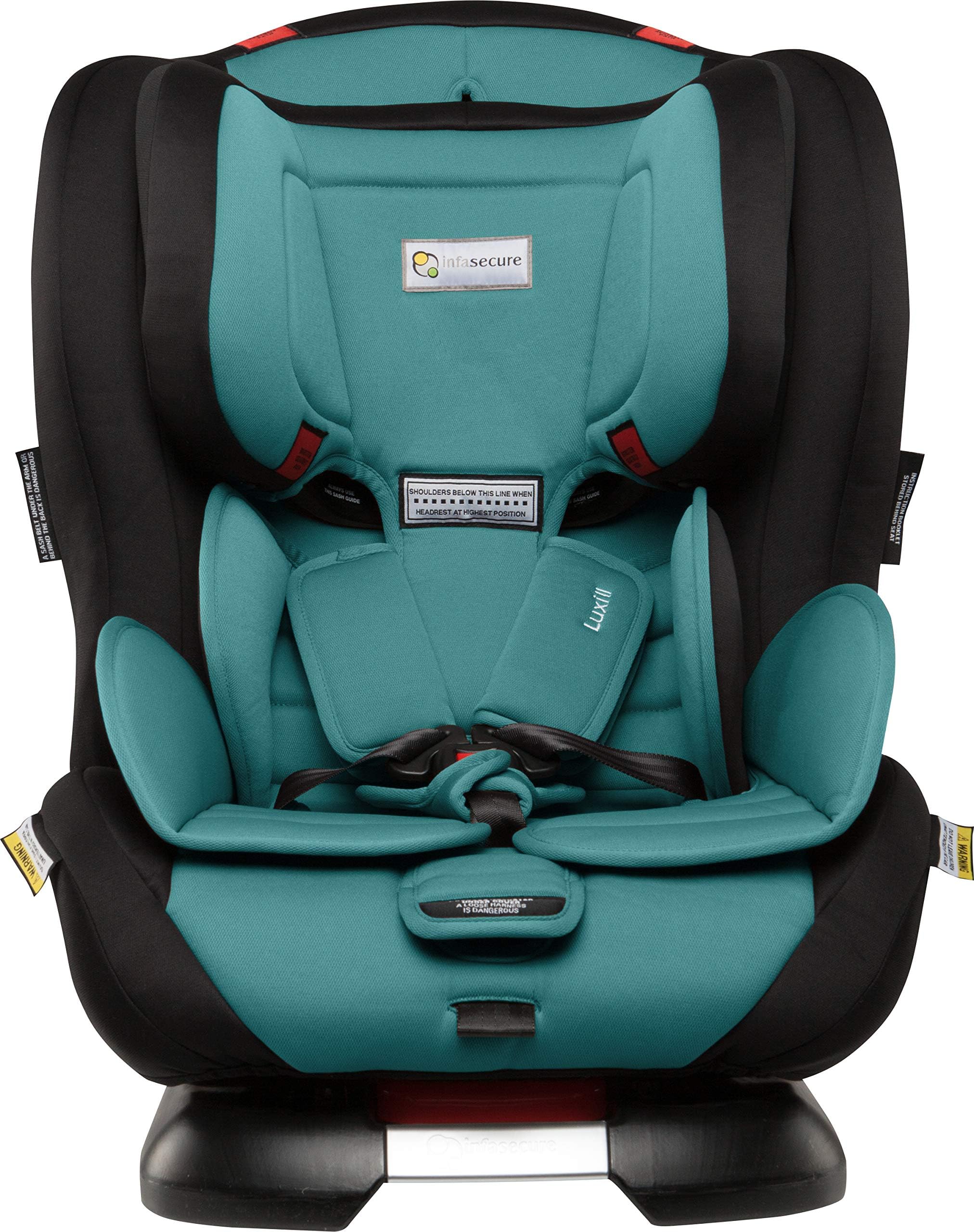 InfaSecure Luxi II Astra Convertible Car Seat for 0 to 8 Years, Aqua ...