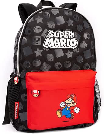 Super Mario Nintendo Backpack For Boys & Girls | Kids Toad Mushroom ...
