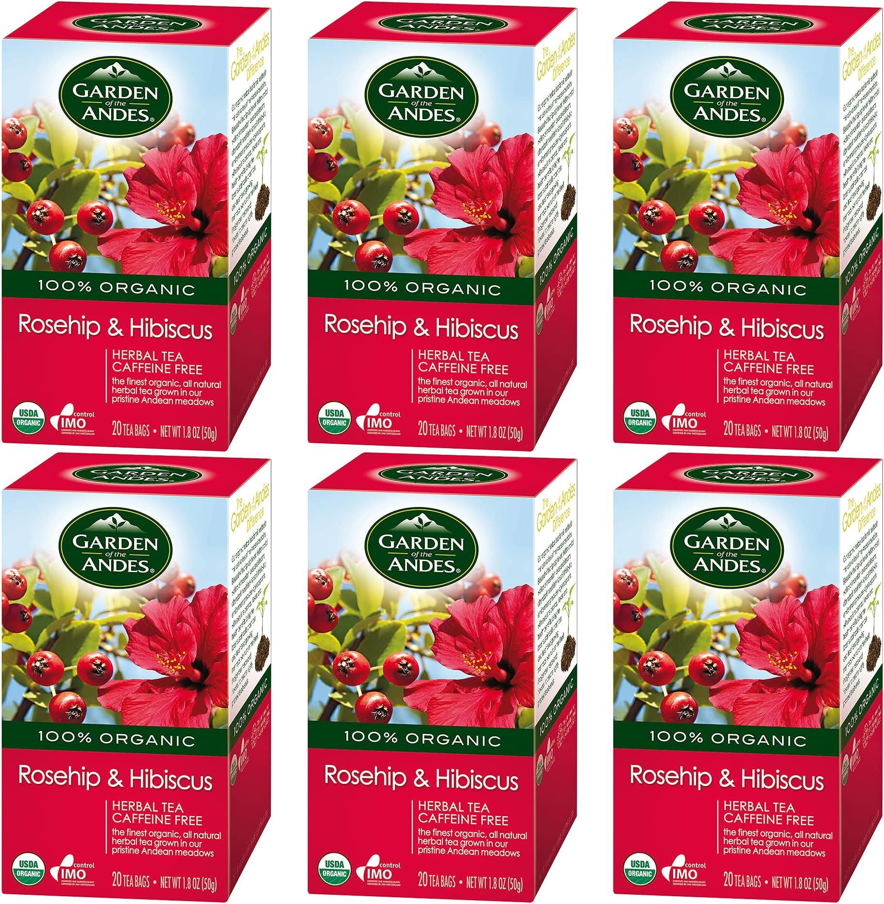 Amazon.com : Garden of the Andes Herbal Organic Decaf Chamomile Hot Tea ...