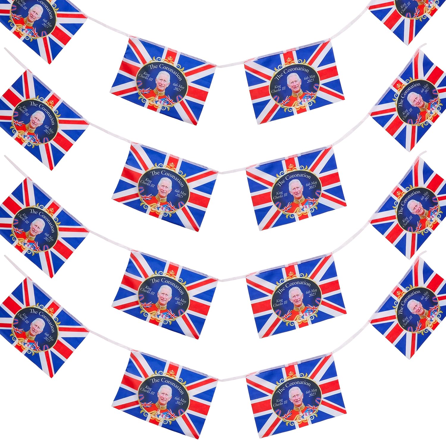 Amazon.com: Toyland® 20ft Union Jack King Charles III Coronation ...