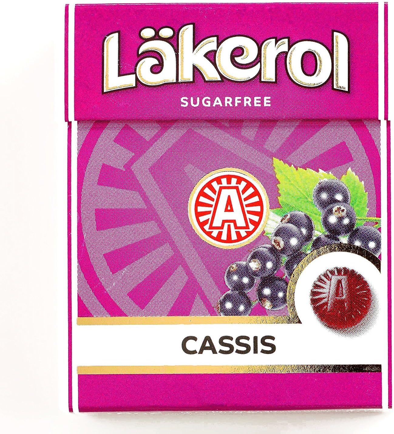 Amazon.com : 4 Boxes x 25g of Läkerol Cassis - Blackcurrant - Original ...