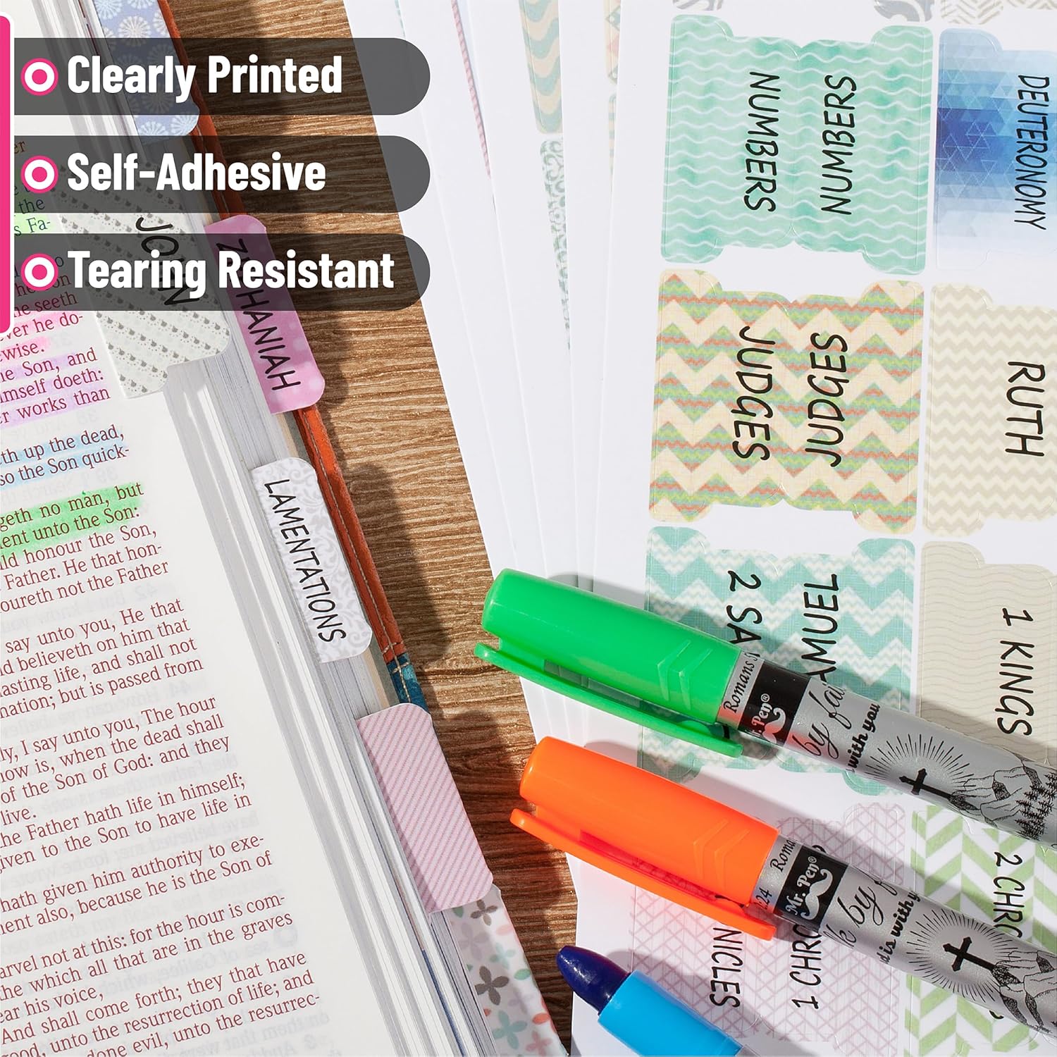 Mr. Pen Bible Journaling Kit - Highlighters and Pens for Bible Study in ...