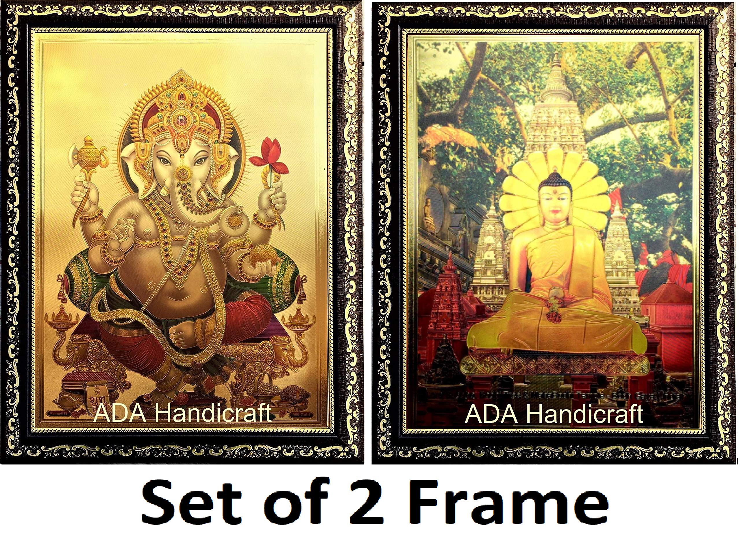 Buy ADA Handicraft Hindu Lord Goddess God Religious Framed Painting for ...