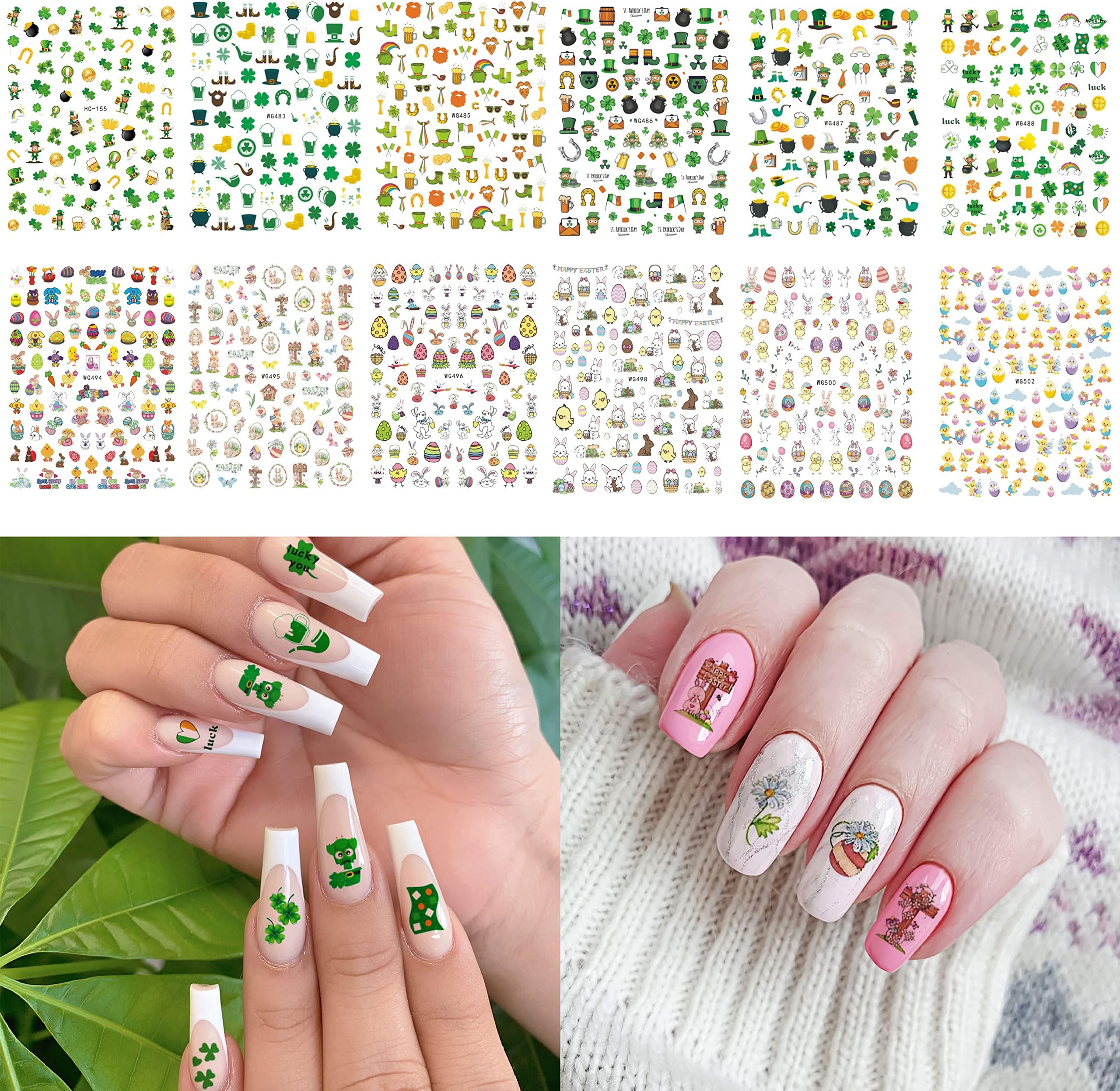 Amazon.com: 30 Sheets All Holiday Nail Stickers, Thanksgiving ...