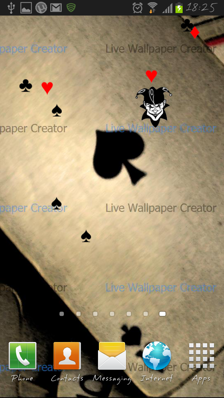 Aplicación Cards Live Wallpaper en Amazon Appstore