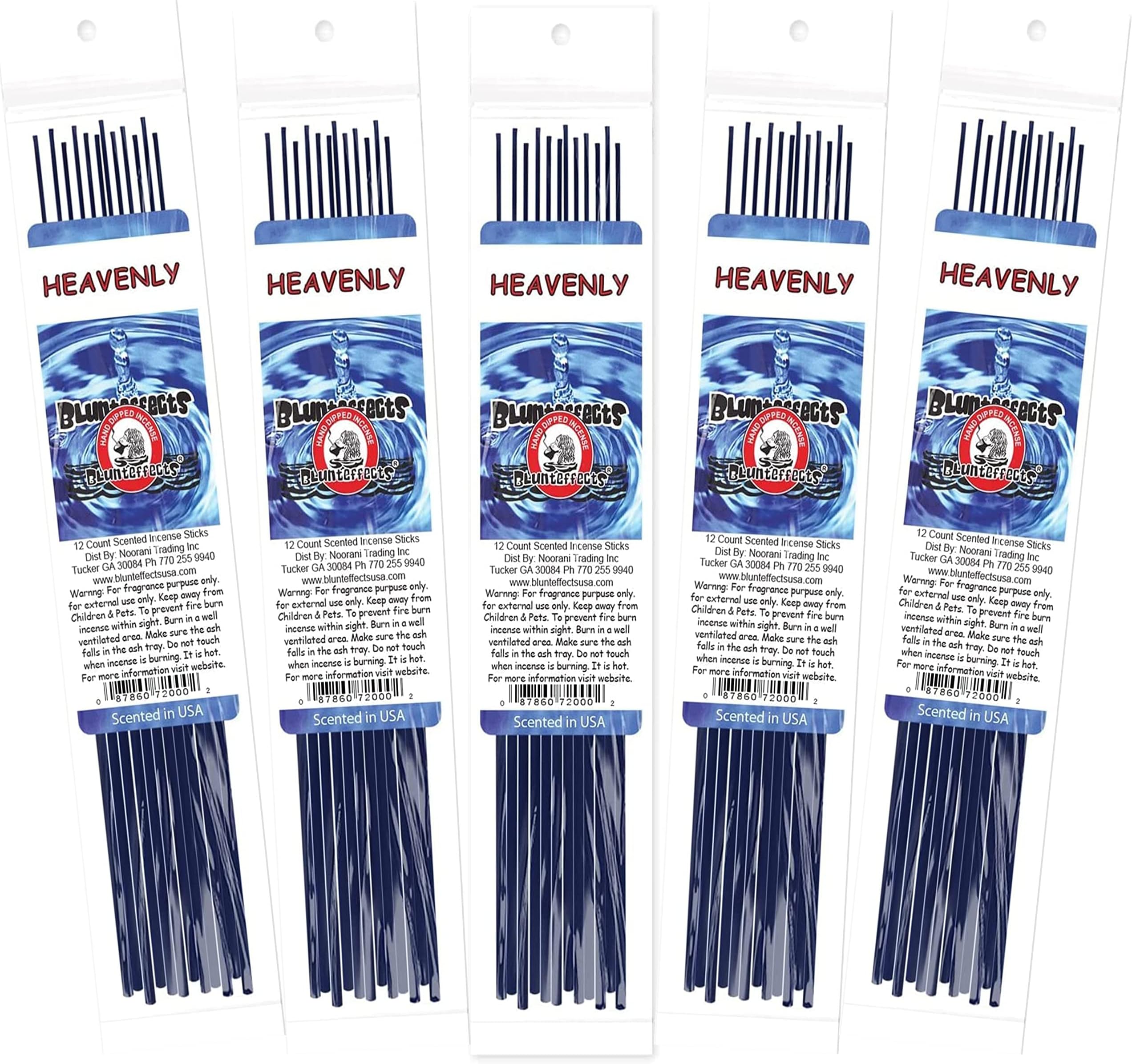 Amazon.com: Blunteffects Premium Hand Dipped Incense Sticks - 5 Packs - 12 Sticks Each - 11" 60 ...