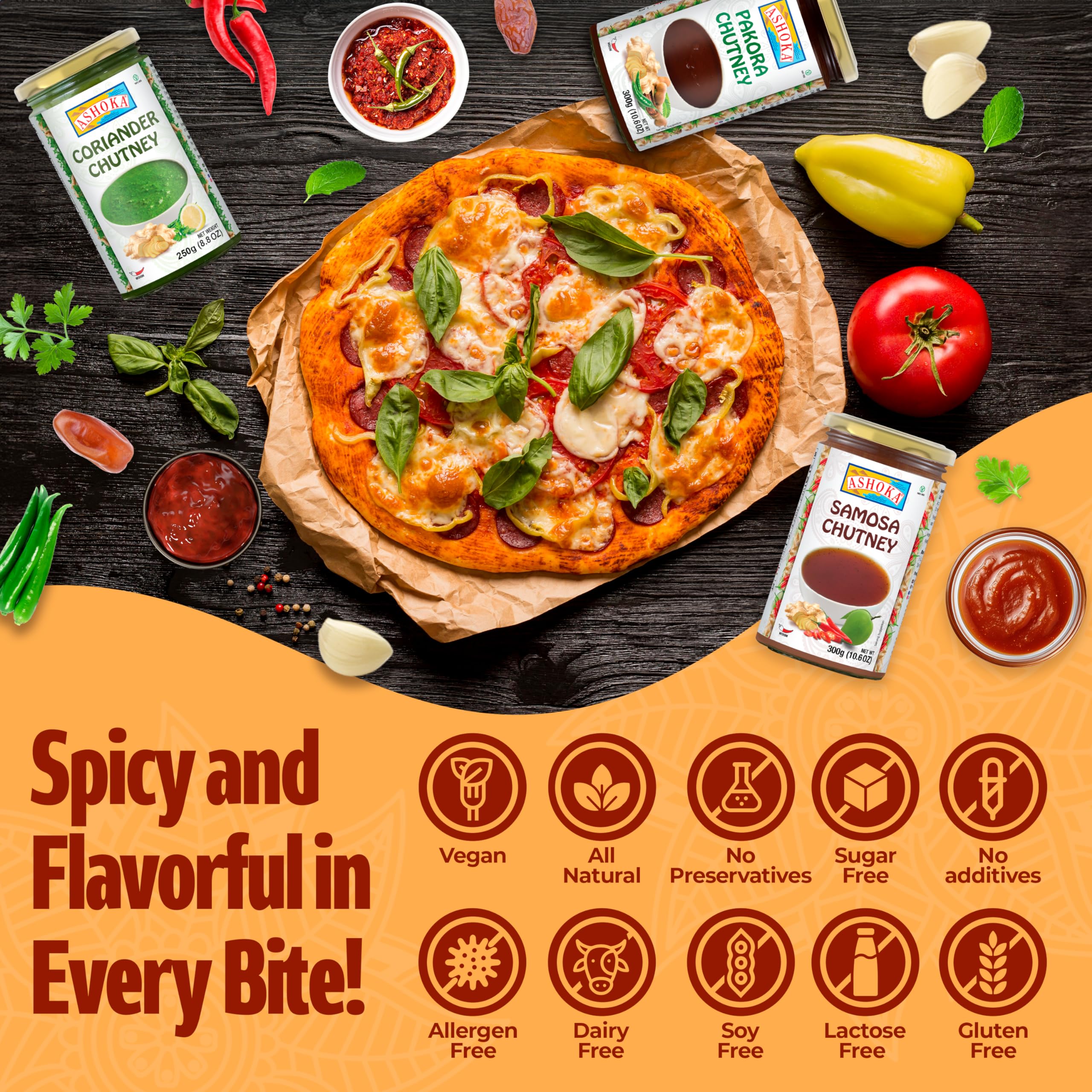 Snapklik.com : Ashoka Schezwan Chutney Vegan Kosher Certified No Colors ...