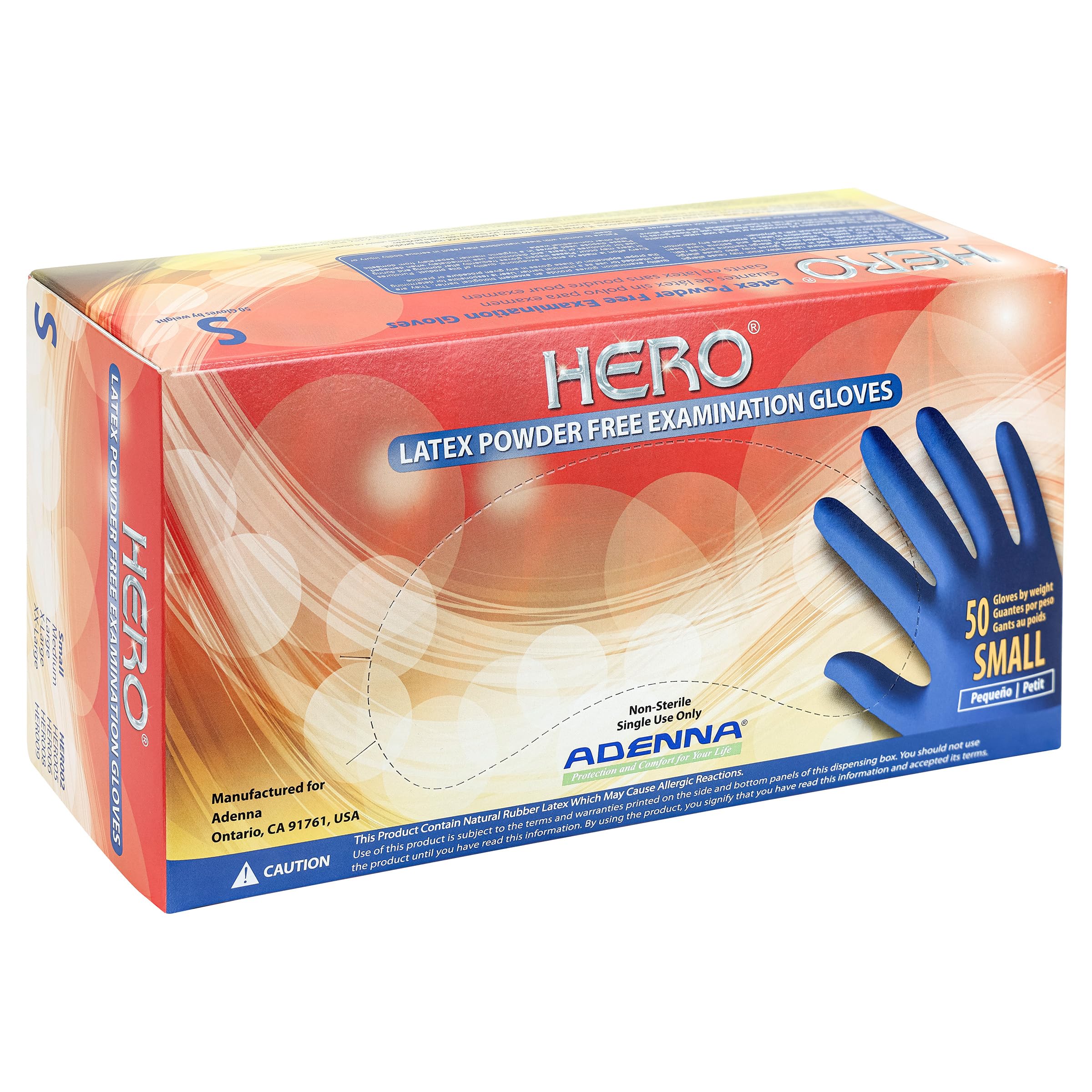 Snapklik.com : Adenna HER002 Hero 14 Mil Powder-Free Latex Gloves