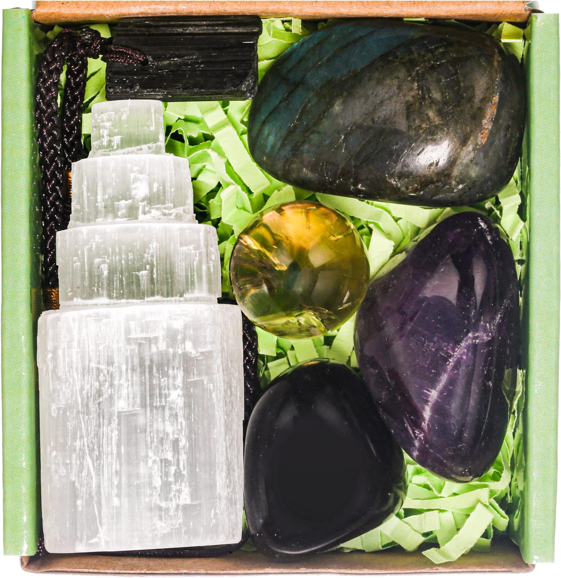 Amazon.com: Apengshi Crystal Stone Set for House and Family Protection ...