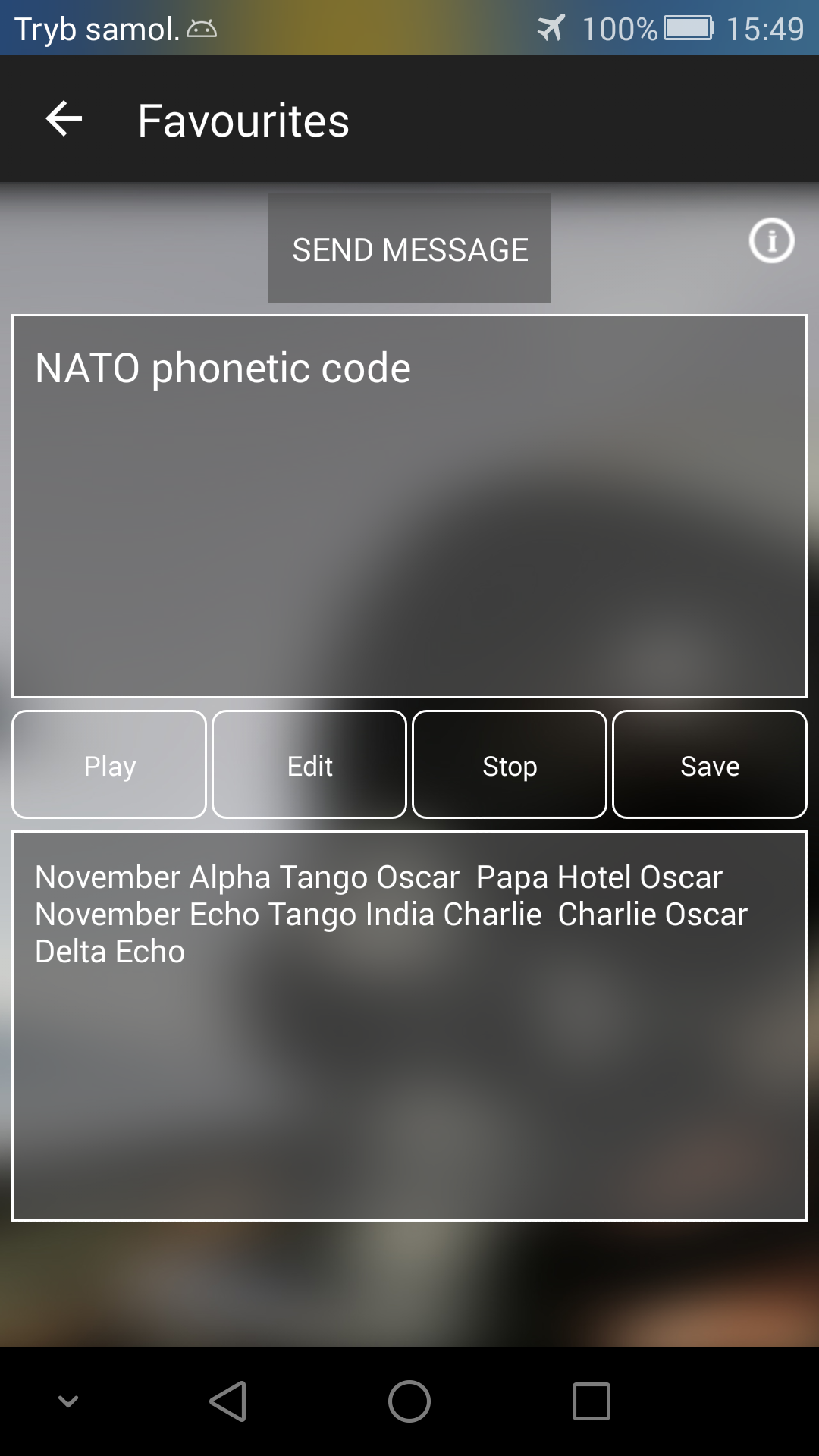 Aplicación NATO Phonetic Alphabet en Amazon Appstore