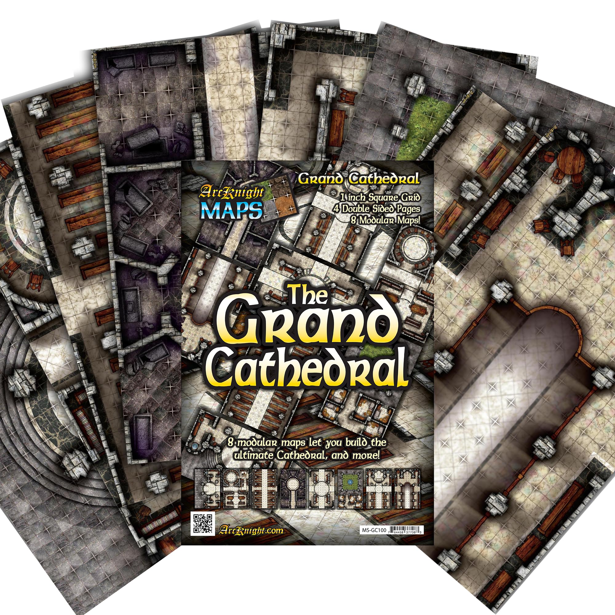 Buy Arcknight The Grand Cathedral Roleplaying Battlemaps; 8 Modular RPG ...