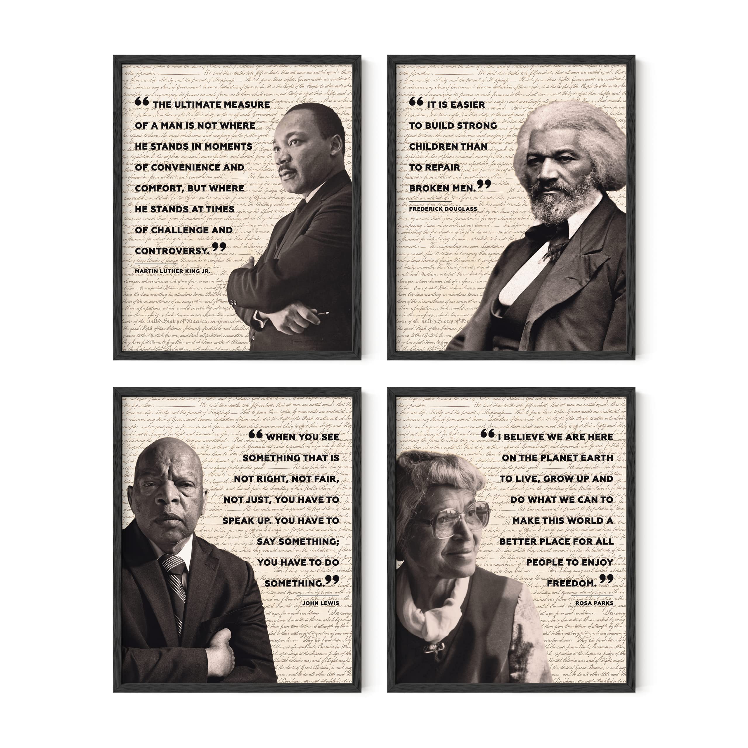 Amazon.com: HAUS AND HUES Black History Posters for Classroom - African ...