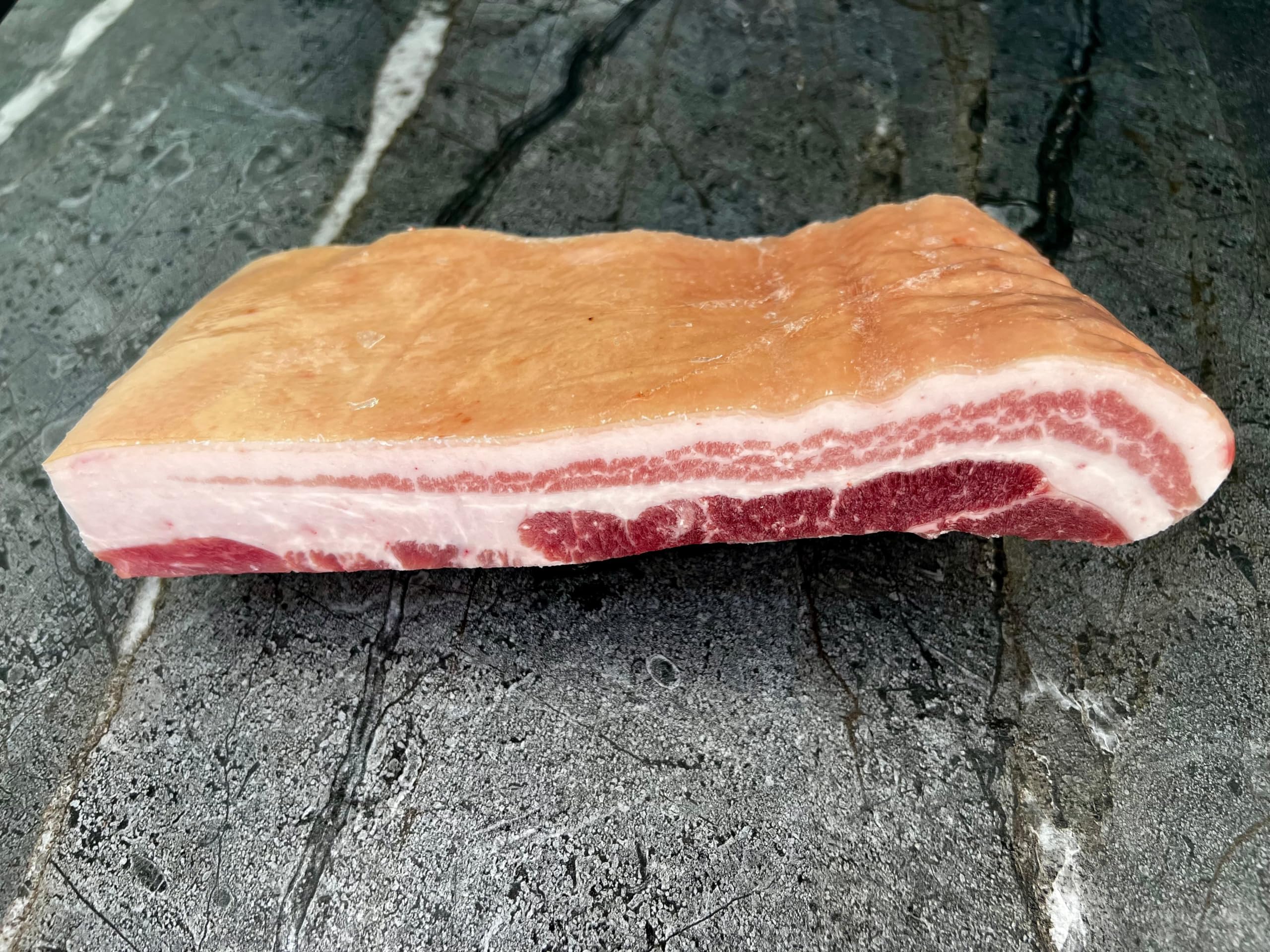 Amazon.com: Pork Belly Slab with Skin-On 7-8lbs, For Grilling, BBQ ...