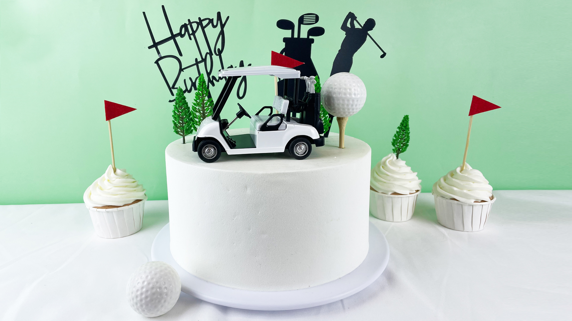 Snapklik.com : Golf Cake Decorations Golf Cart Cake Toppers Heading For ...