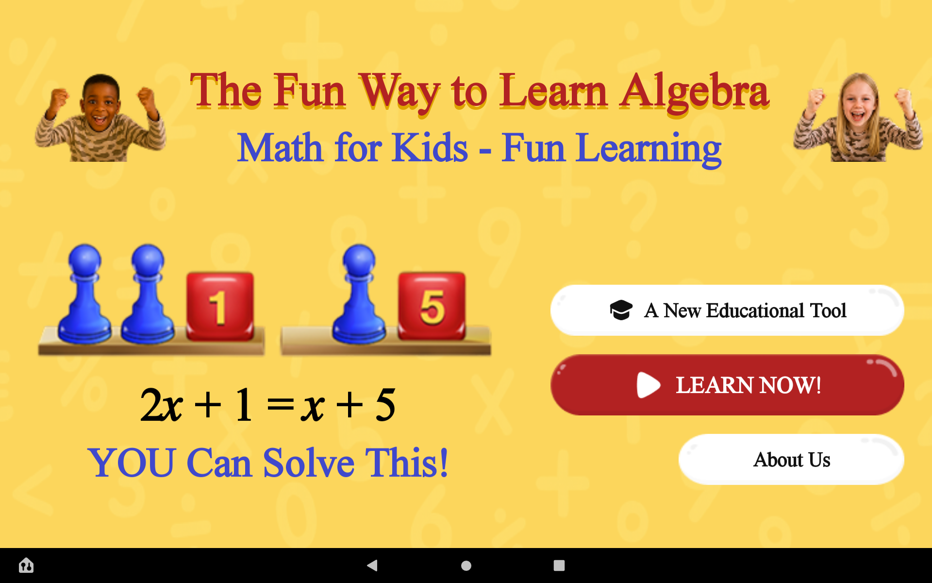 Math for Kids - Fun Learning...The Fun Way to Learn Algebra - App on ...