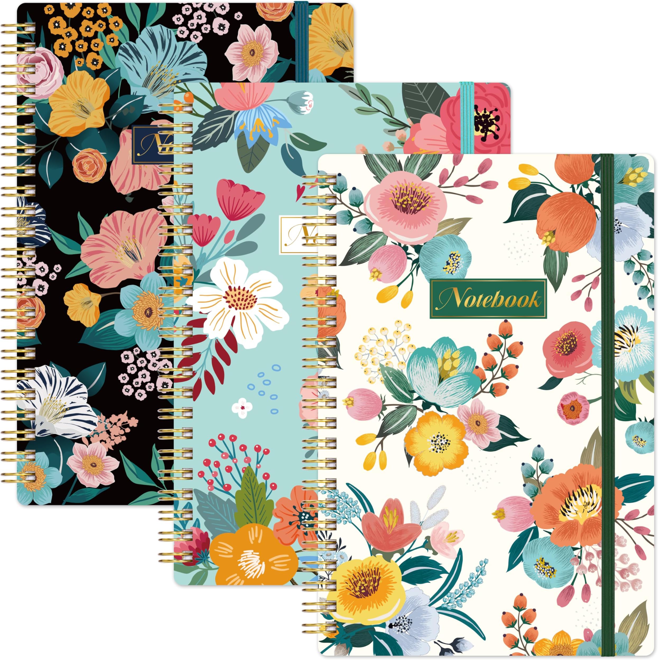 Amazon.com : Notebook - 3 Pack A5 Lined Journal Notebooks, 8.3'' x 6 ...
