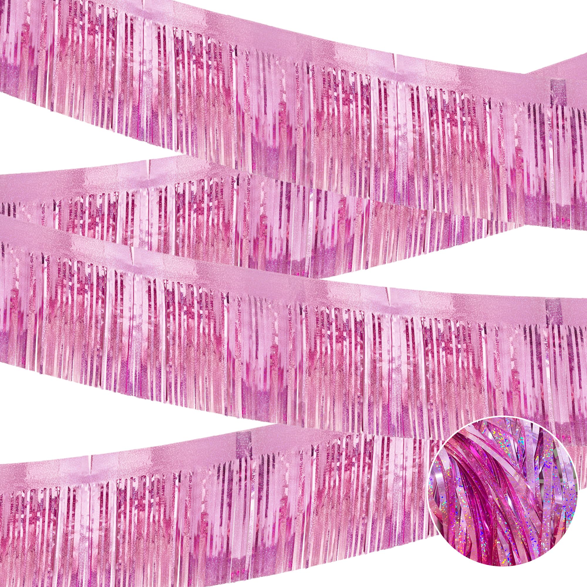 Amazon.com: 10 Feet Glitter Pink Parade Float Decorations for Trailer ...