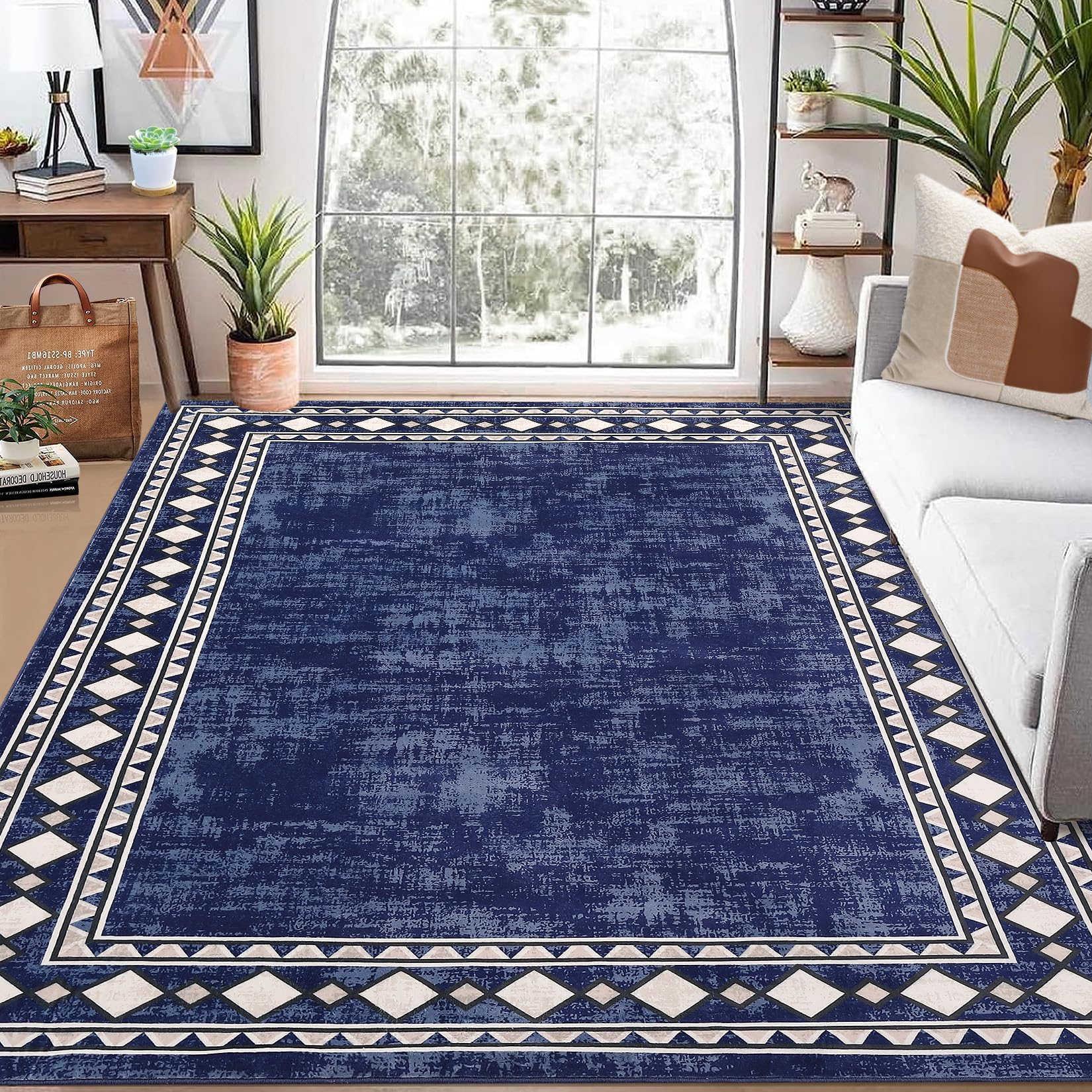 Amazon.com: ROYHOME 9x12 Area Rug Extra Large Rug Machine Washable ...