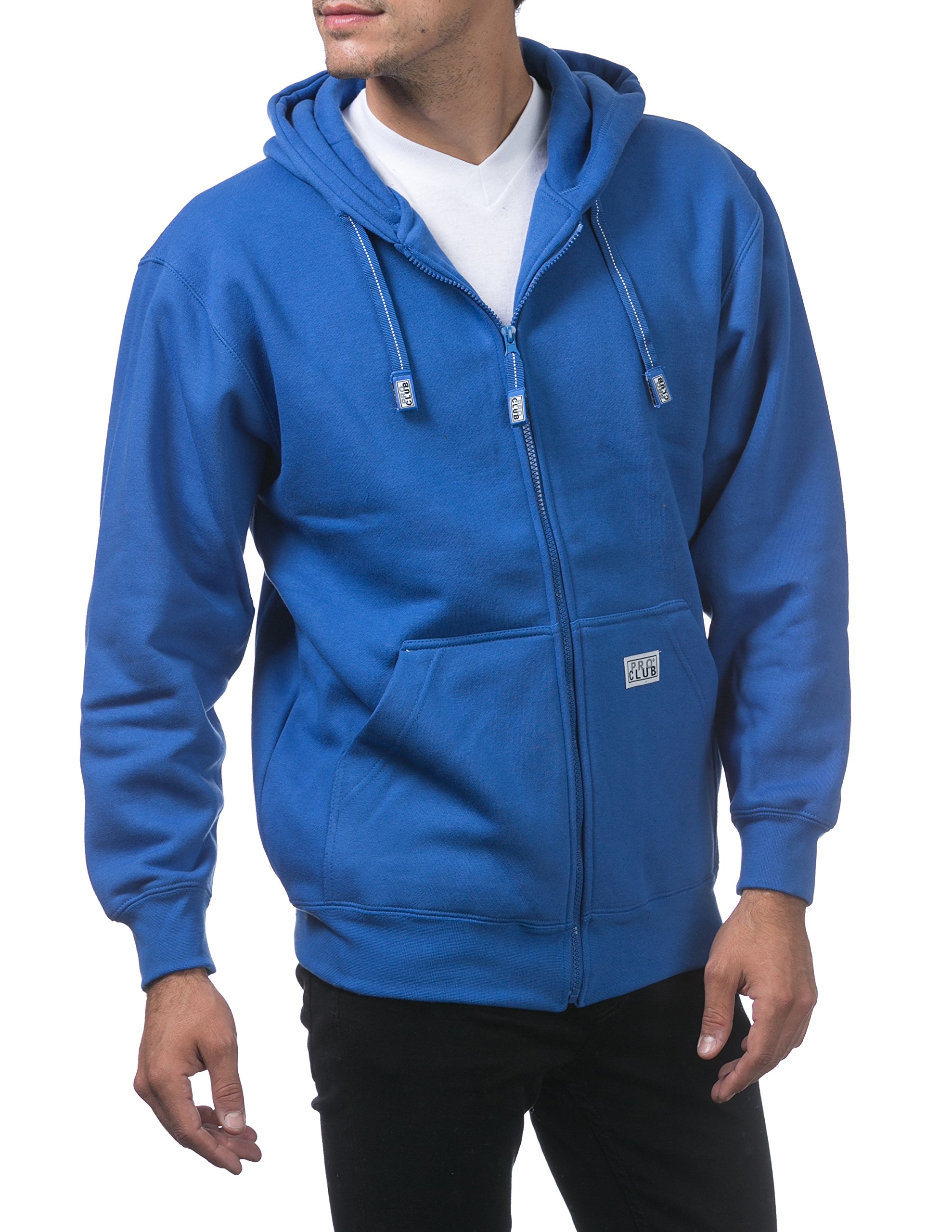 Snapklik.com : Pro Club Mens Heavyweight Full Zip Fleece Hoodie