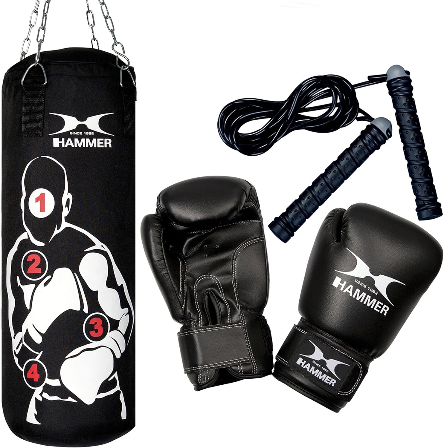 HAMMER Sparring Pro Pack Sac + Gants Noir 80 : Amazon.fr: Sports et Loisirs