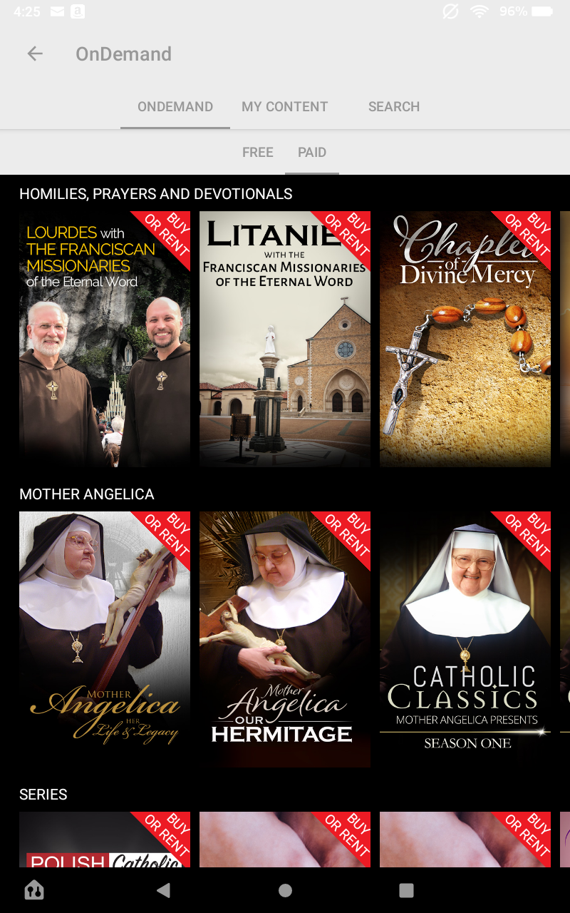 EWTN: app su Amazon Appstore