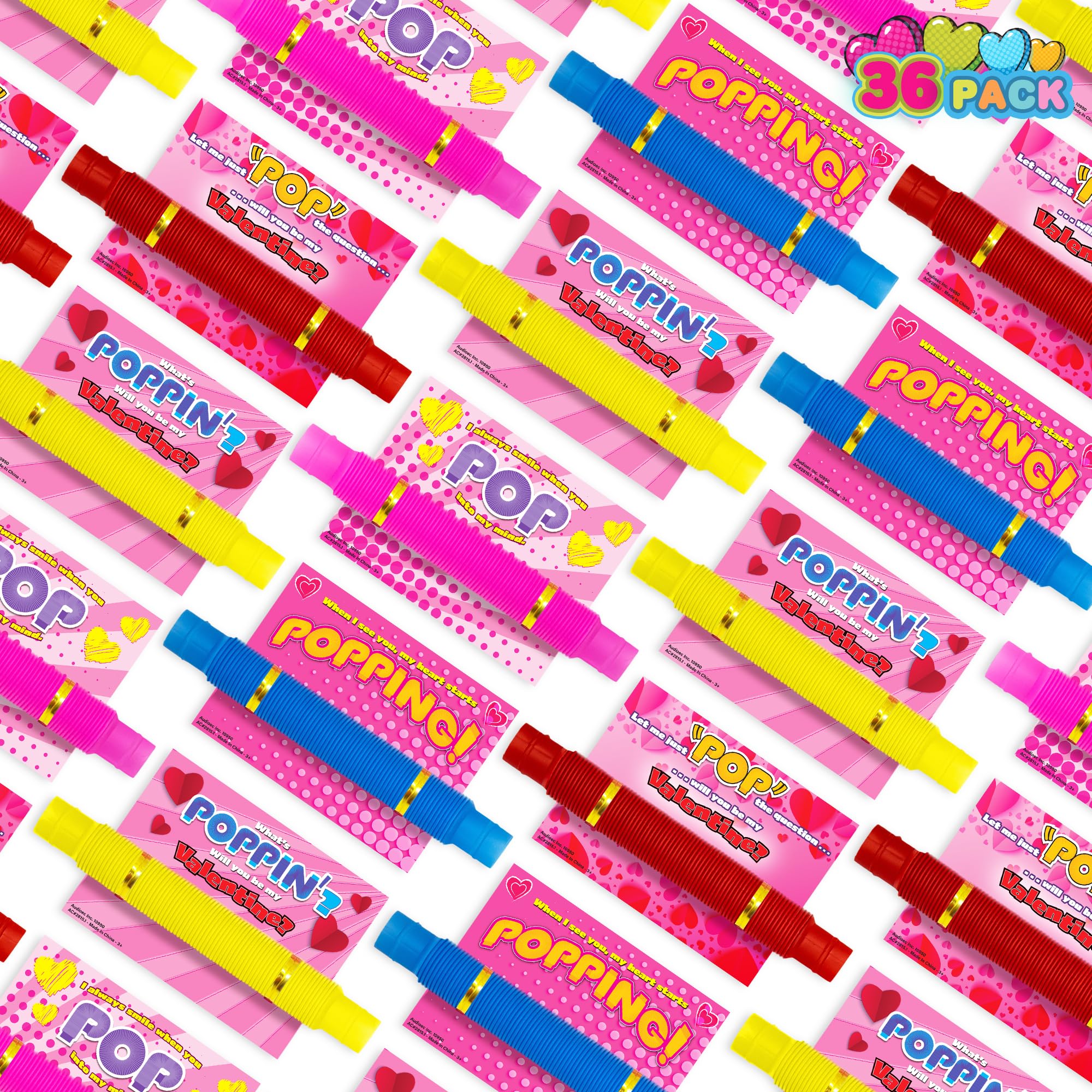 Snapklik.com : ArtCreativity Valentines Day Gifts For Kids, Pop Tubes ...