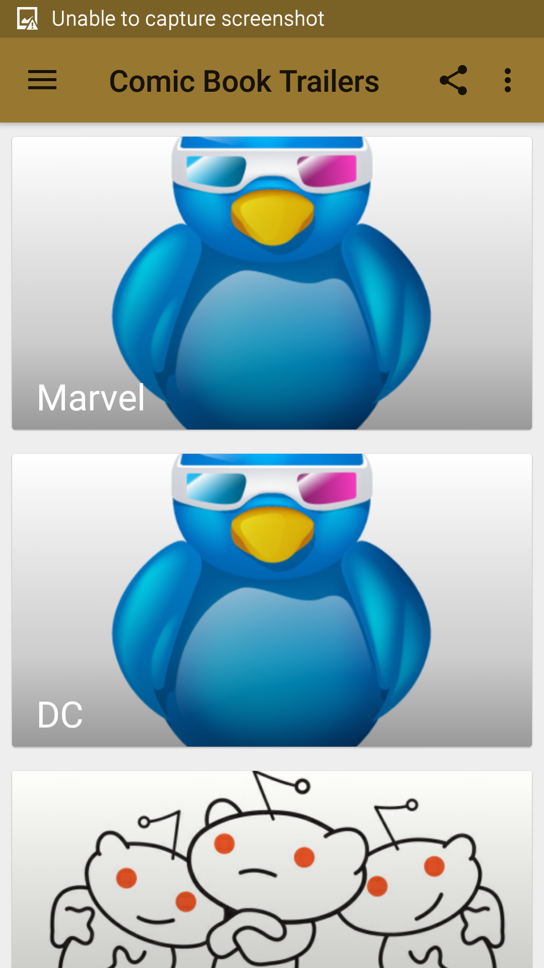 Comic Book Trailers App - App on Amazon Appstore