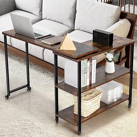 Amazon.com: Tangkula Large 360° Free Rotating Sofa Side Table, Patented ...
