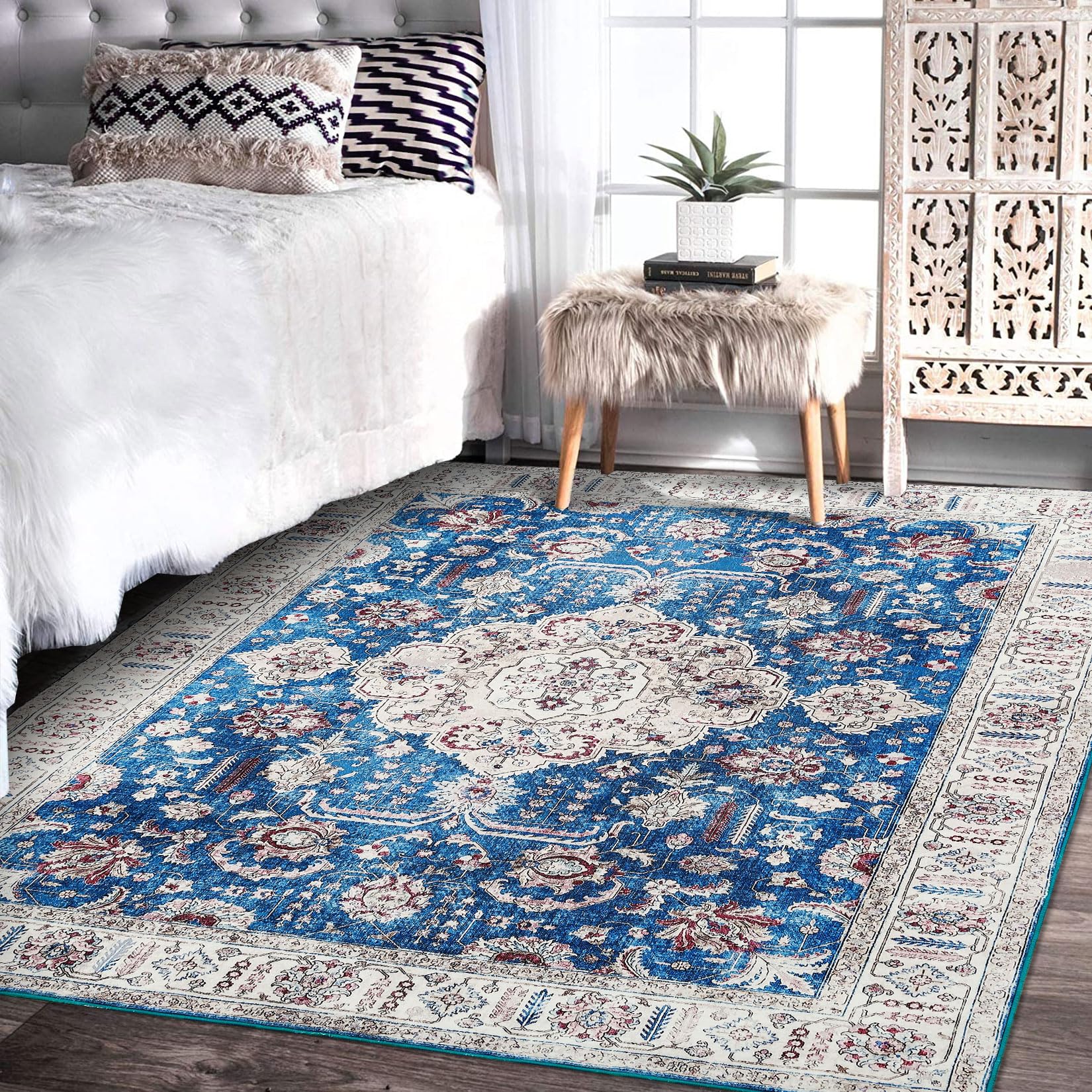 Amazon.com: GAOMON Area Rug 9x12 Washable Rug Bohemian Vintage Rug ...