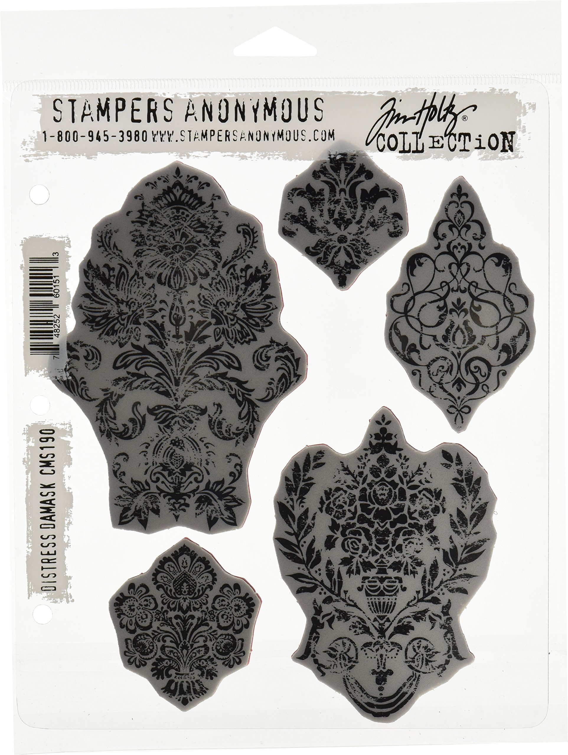 Amazon.com: Stampers Anonymous Tim Holtz Cling Stamps 7"X8.5", Distress ...