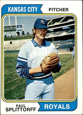 1974 Topps # 225 Paul Splittorff Kansas City Royals (Baseball Card) VG ...