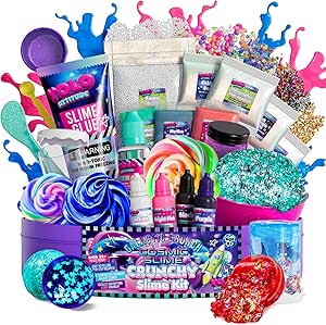 Amazon.com: Galaxy Slime Kit for Kids Ages 8-12 - DIY Space Slime Set ...