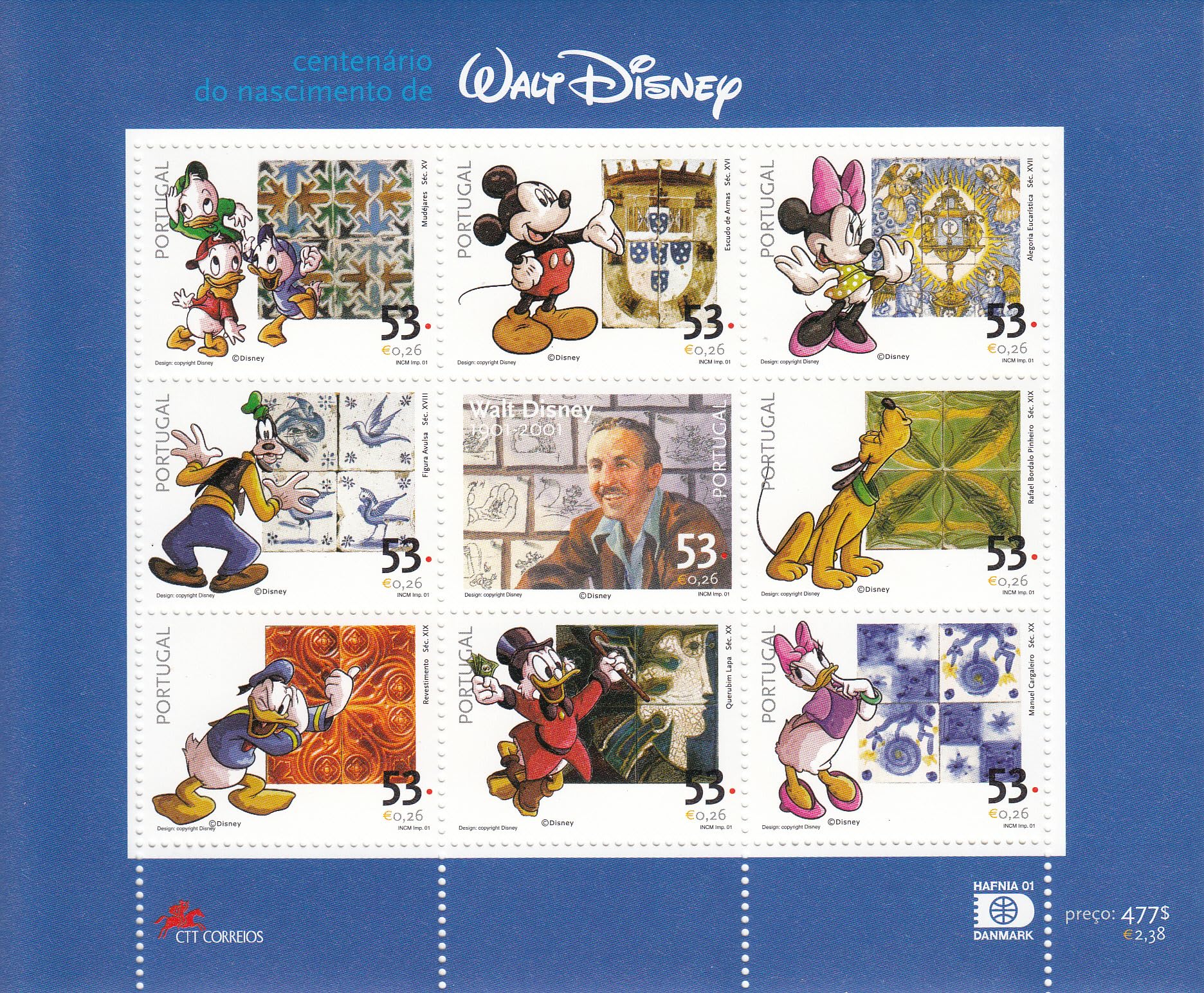 Amazon.com: Generic 100th Birthday Collectible Postage Stamps for Walt ...