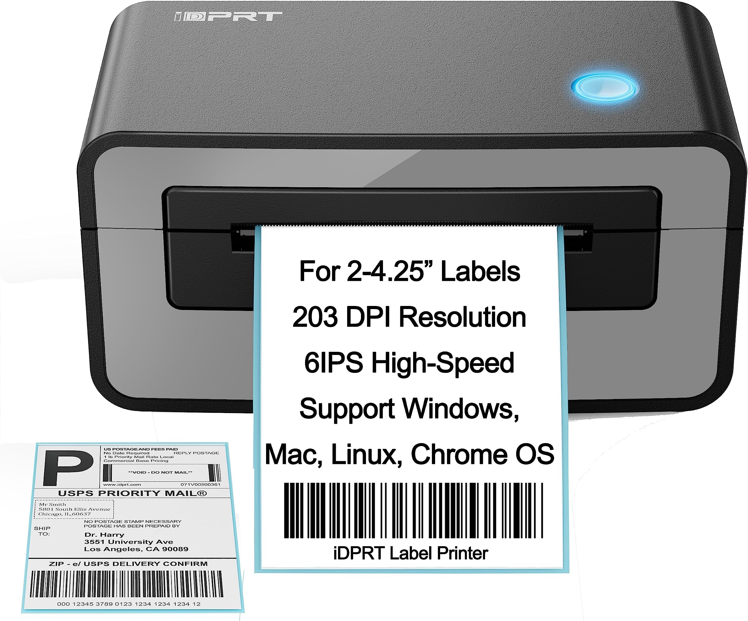 Amazon.com : PRT Thermal Shipping Label Printer with Labels - 4x6 Label ...