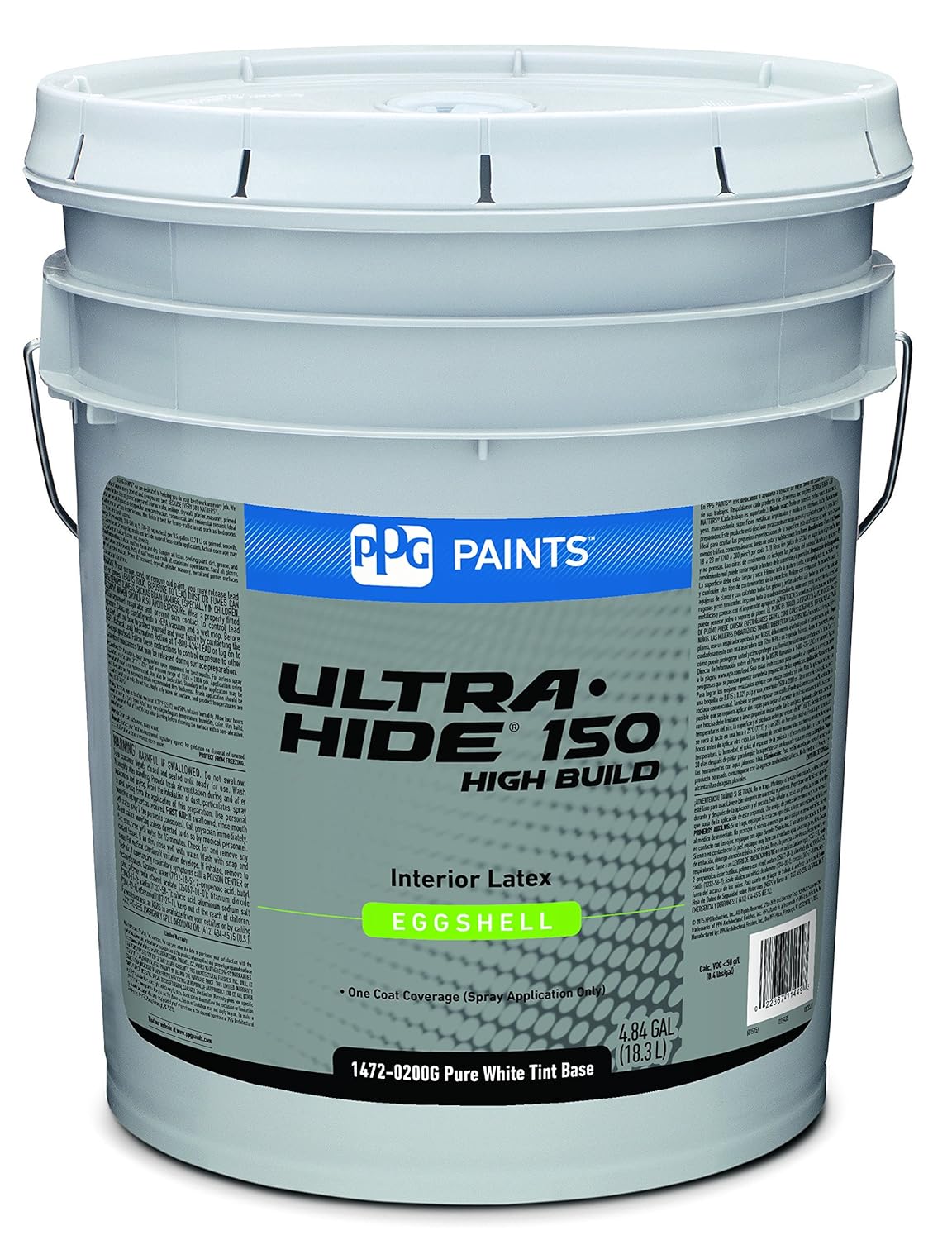PPG Paints Ultra-Hide High Build Interior Flat Primer Finish, White ...